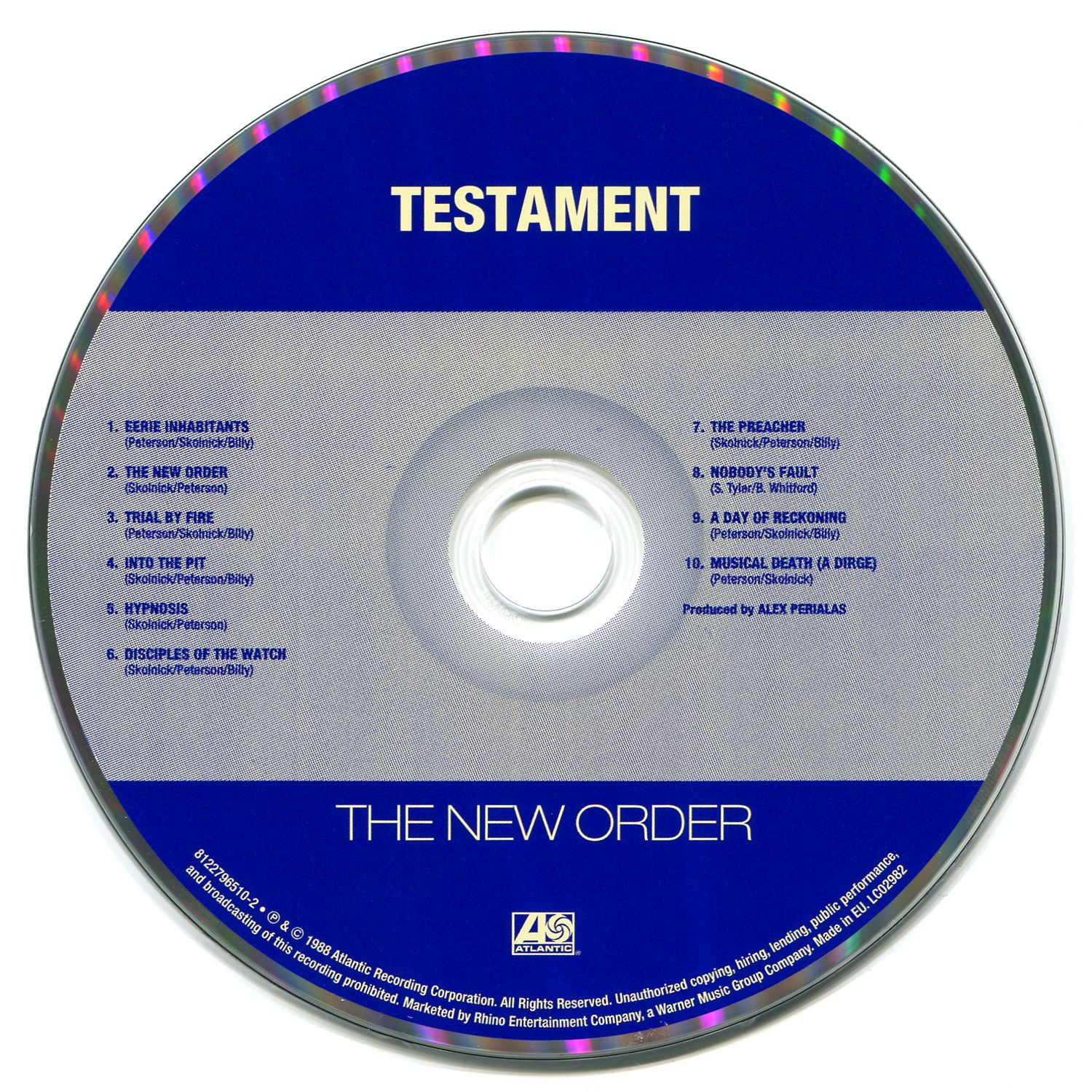 Testament Original Album Classics The New Order cd | CD Covers | Cover ...