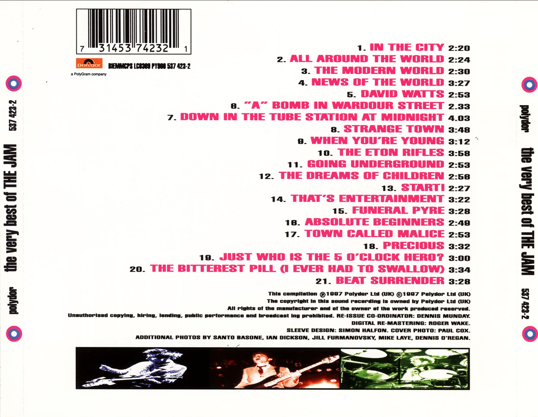 The Jam The Very Best Of back | CD Covers | Cover Century | Over 1.000. ...