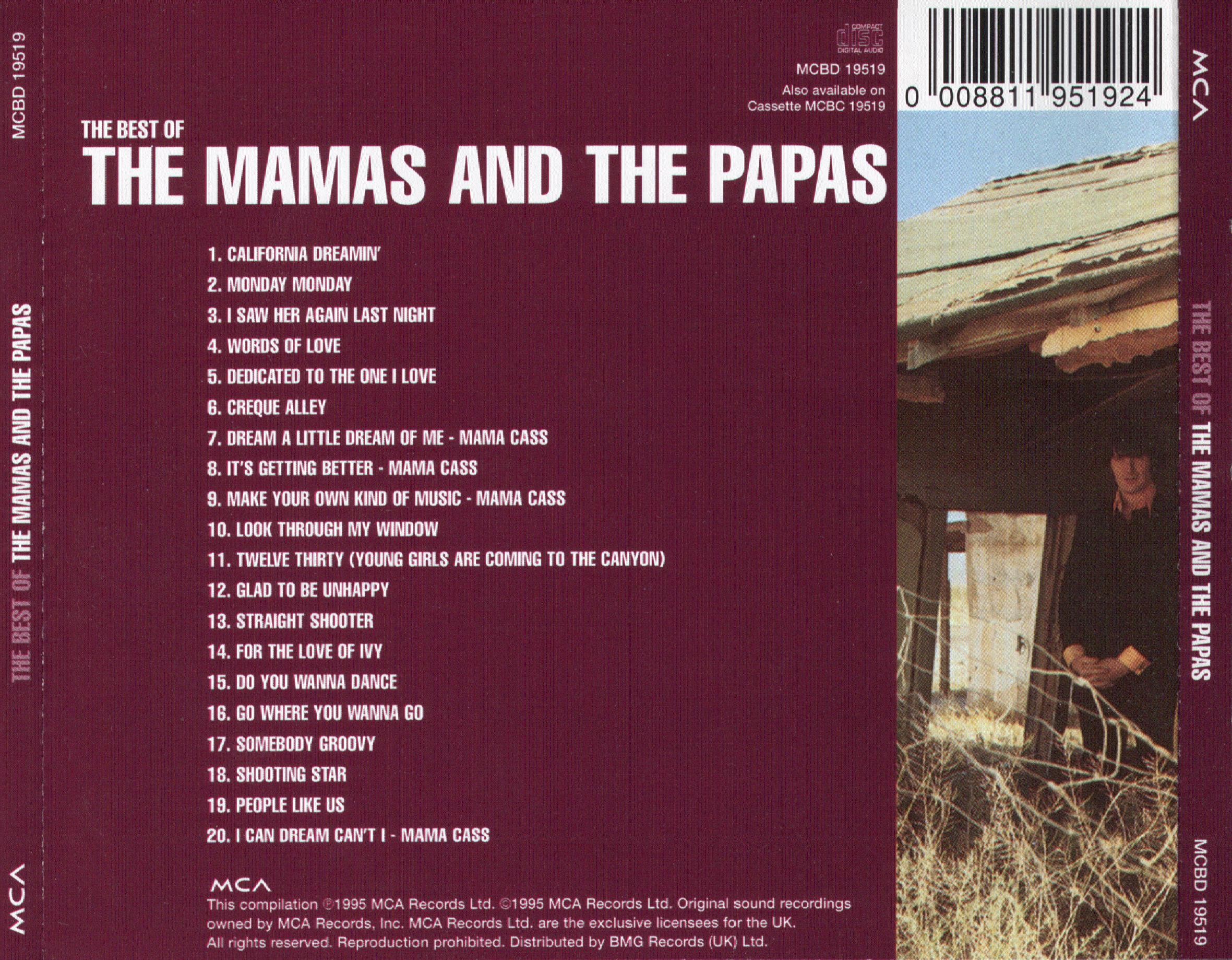 The Mamas And The Papas The Best Of back | CD Covers | Cover Century ...