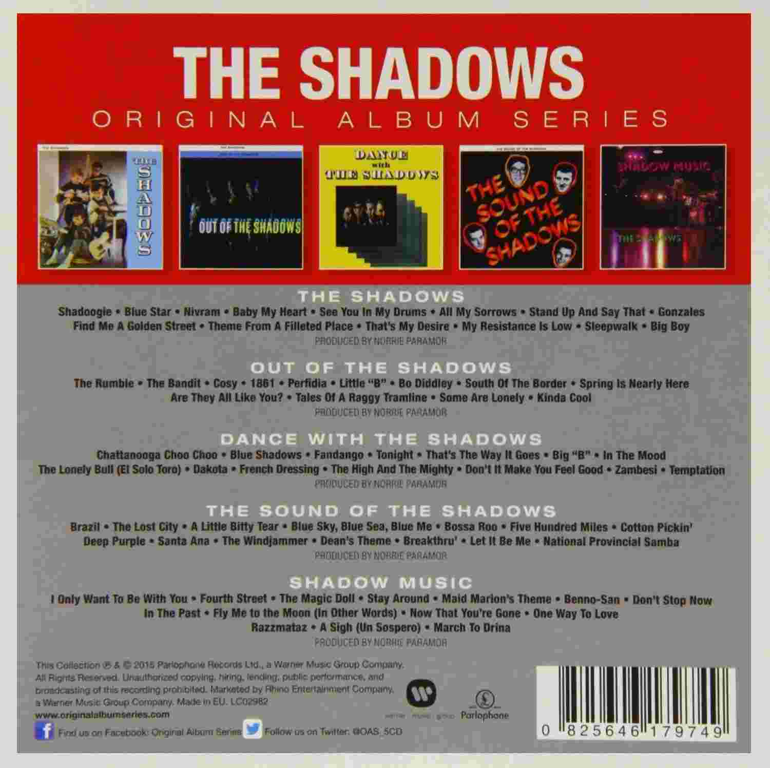 The Shadows Original Album Series Box back | CD Covers | Cover Century ...