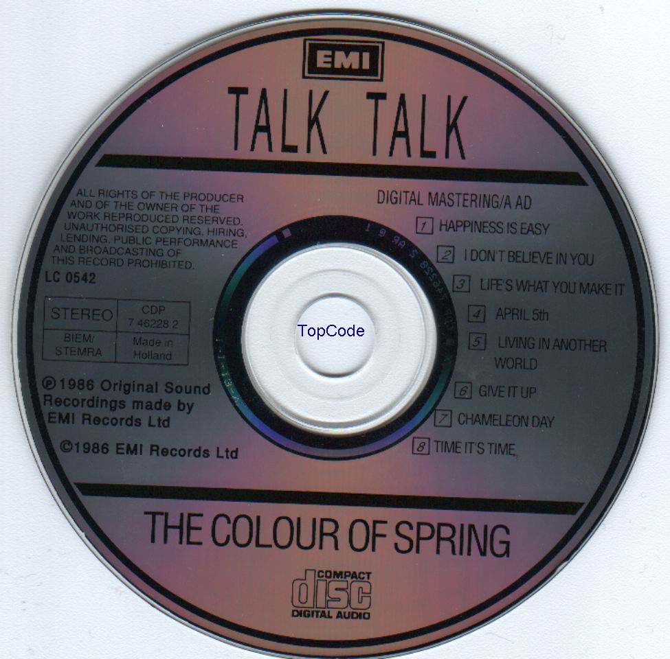 talk talk the colour of spring cd | CD Covers | Cover Century | Over 1. ...
