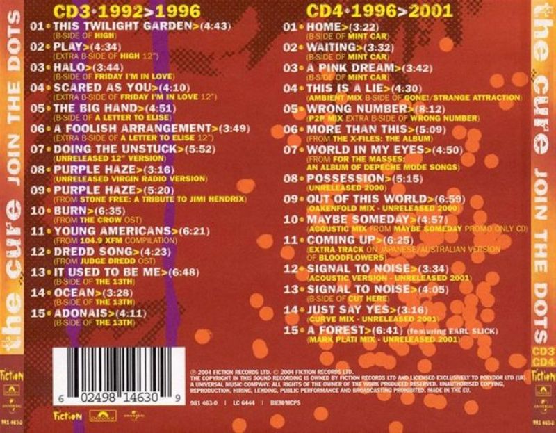 the cure join the dots b sides & rarities 1978 2001 b | CD Covers ...