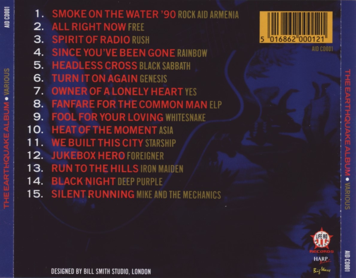 the earthquake album rock aid armenia b | CD Covers | Cover Century ...