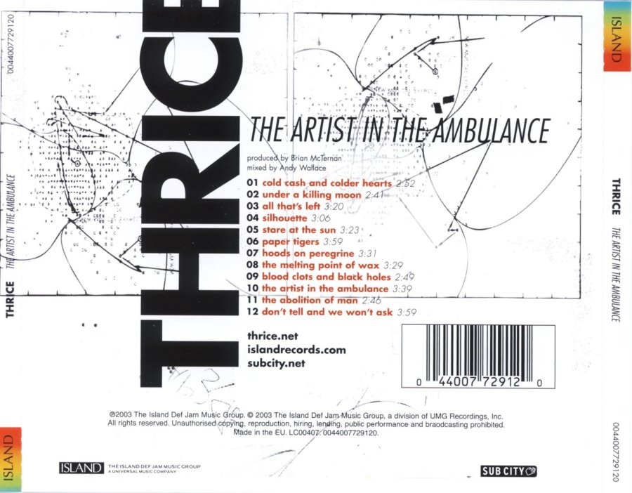 thrice the artist in the ambulance b | CD Covers | Cover Century | Over ...
