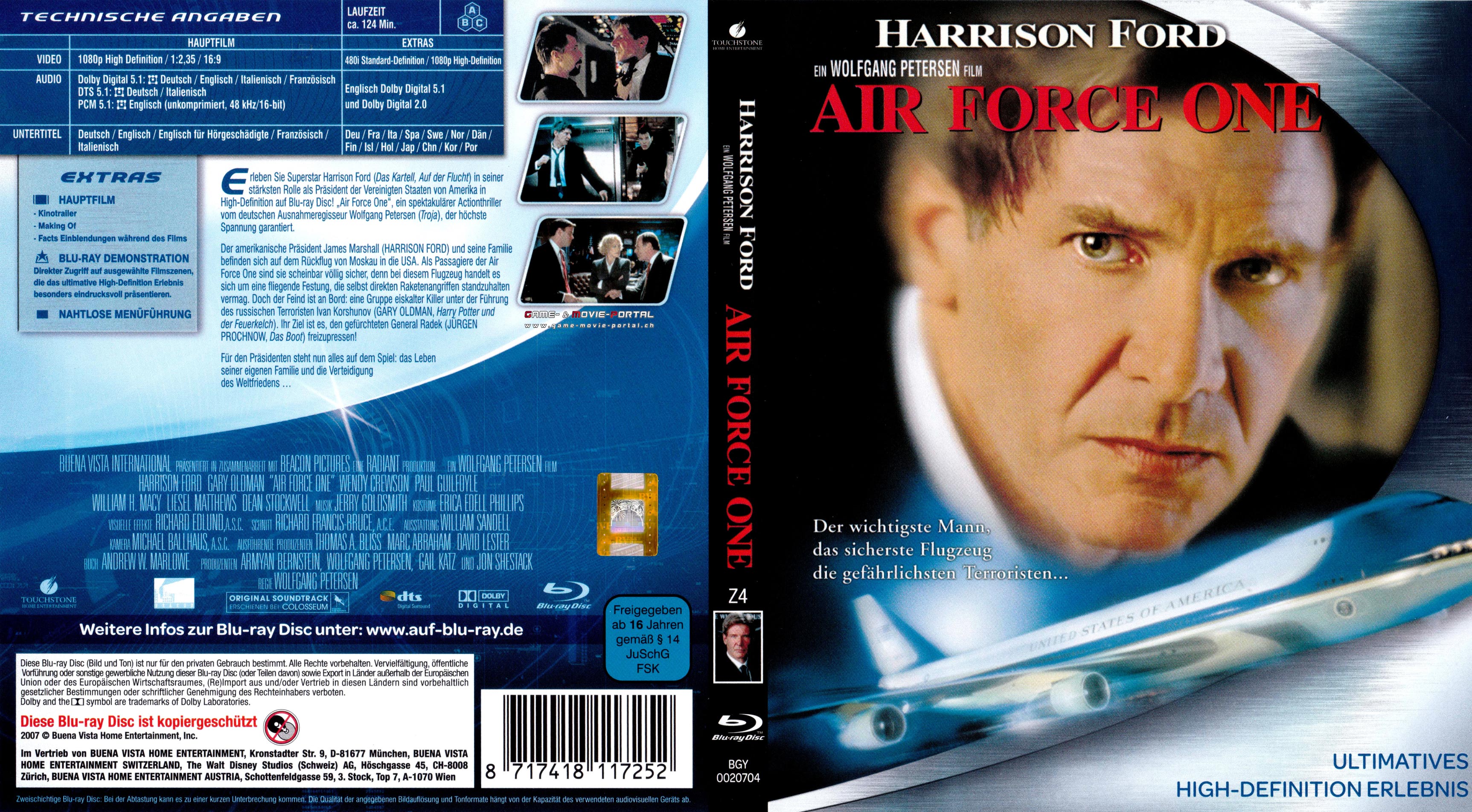 Air Force One Bluray | Blu-Ray Covers | Cover Century | Over 1.000.000 ...