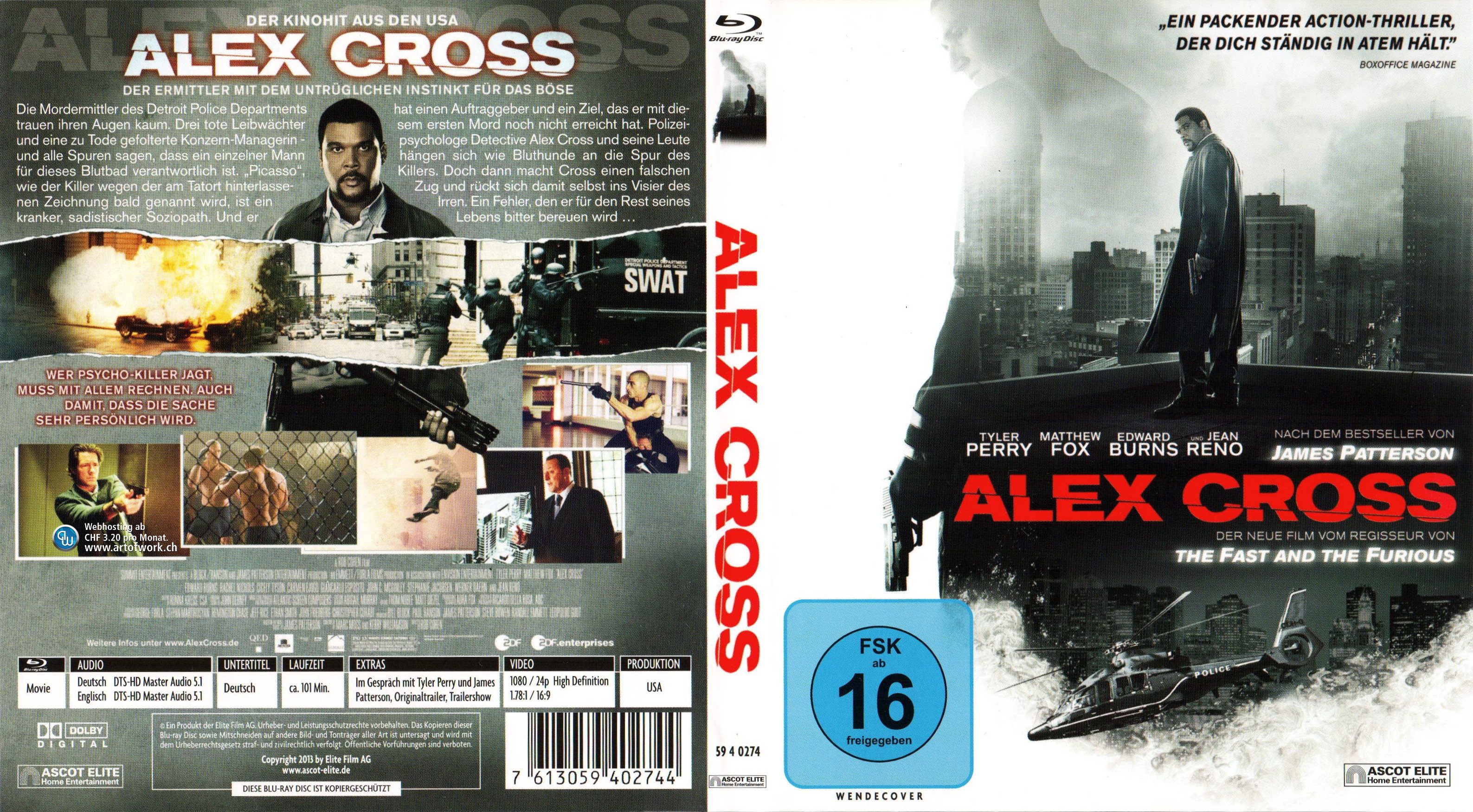 Alex Cross Tyler Perry | Blu-Ray Covers | Cover Century | Over 1.000. ...
