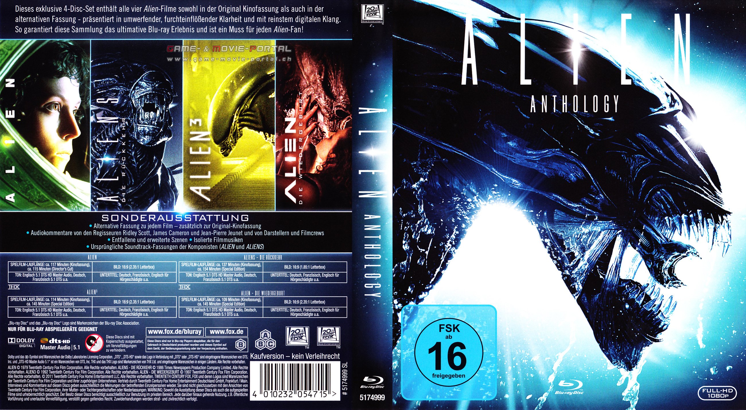 Alien Anthology Blu Ray | Blu-Ray Covers | Cover Century | Over 1.000. ...