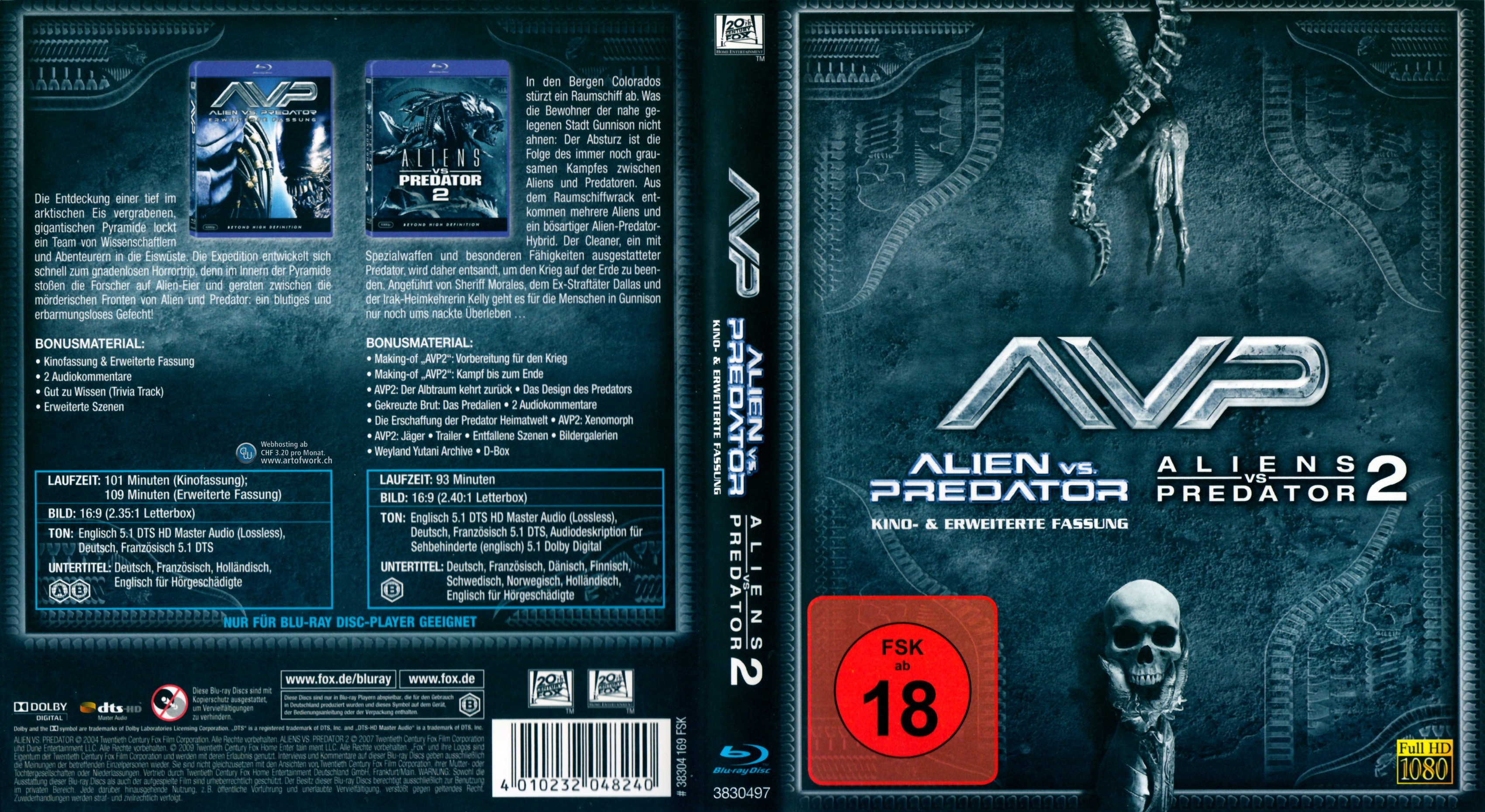 Alien vs Predator Collection | Blu-Ray Covers | Cover Century | Over 1. ...