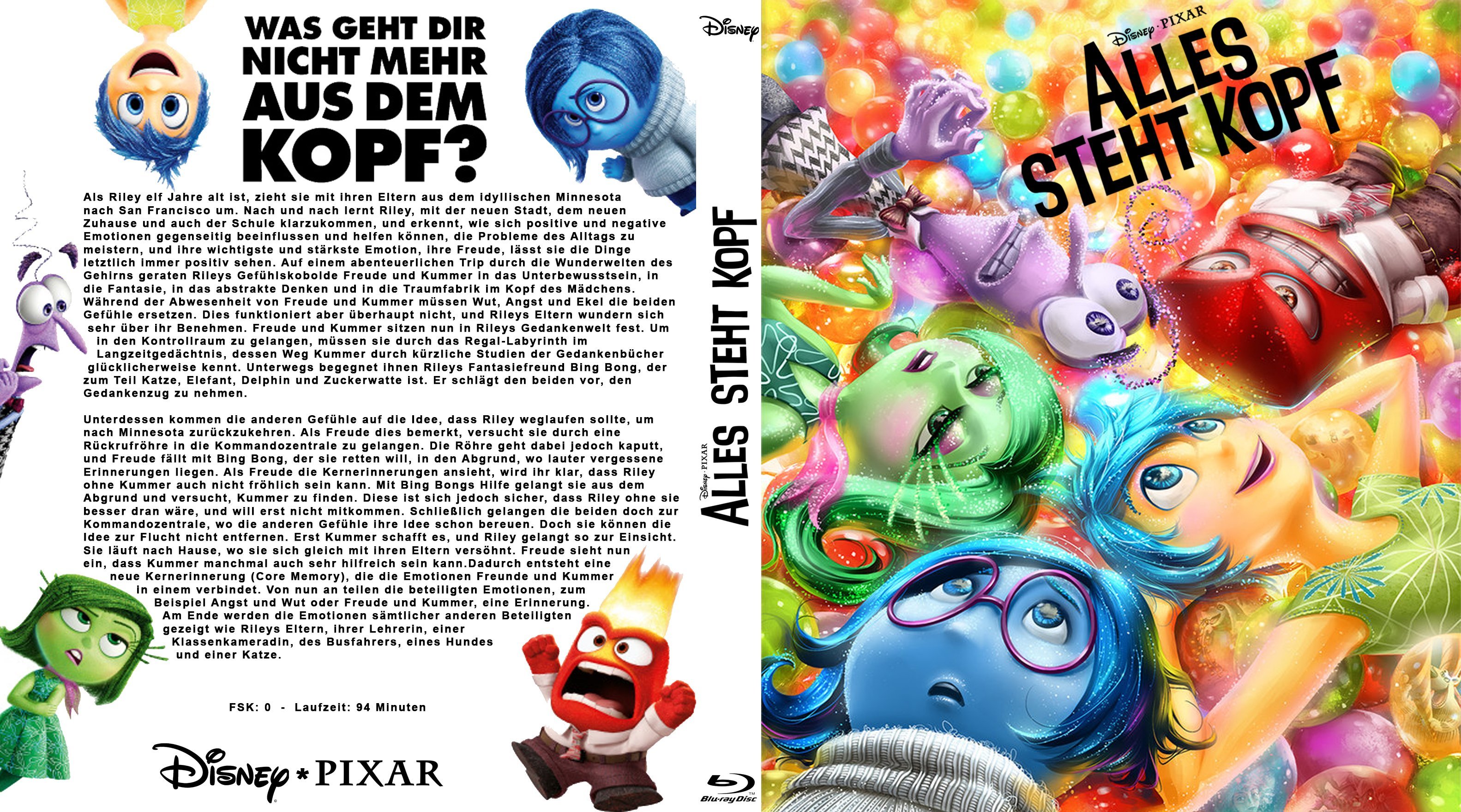 Alles steht Kopf German Covers 4 | Blu-Ray Covers | Cover Century ...