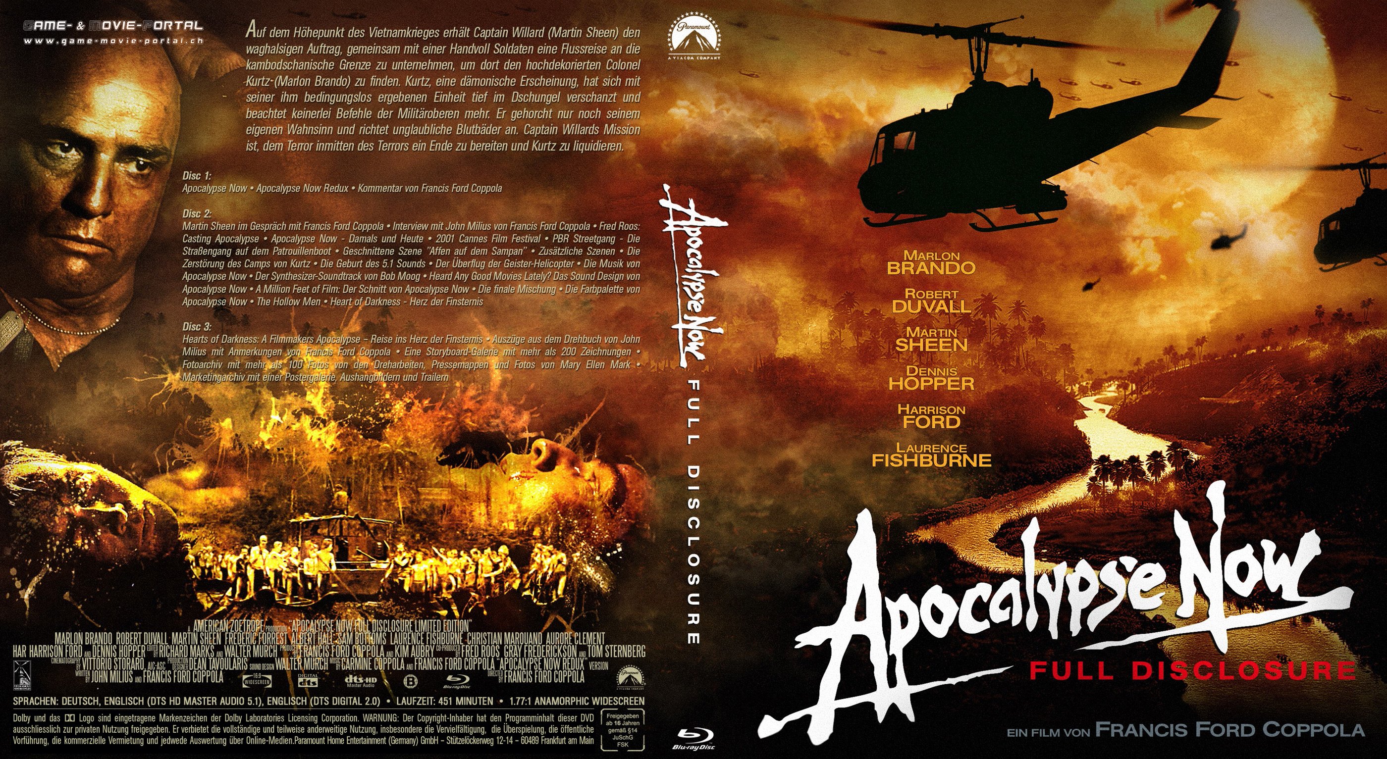 Apocalpyse Now Full Disclosure | Blu-Ray Covers | Cover Century | Over ...