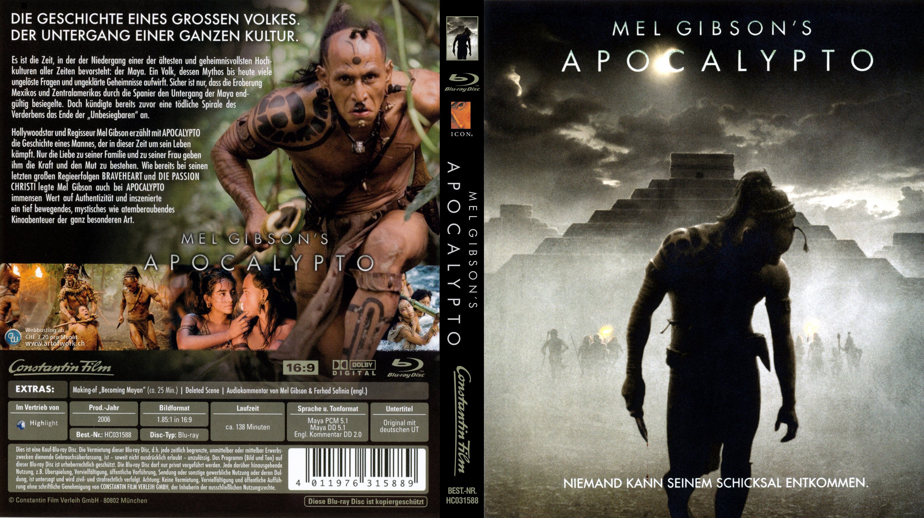 Apocalypto Mel Gibson | Blu-Ray Covers | Cover Century | Over 1.000.000 ...
