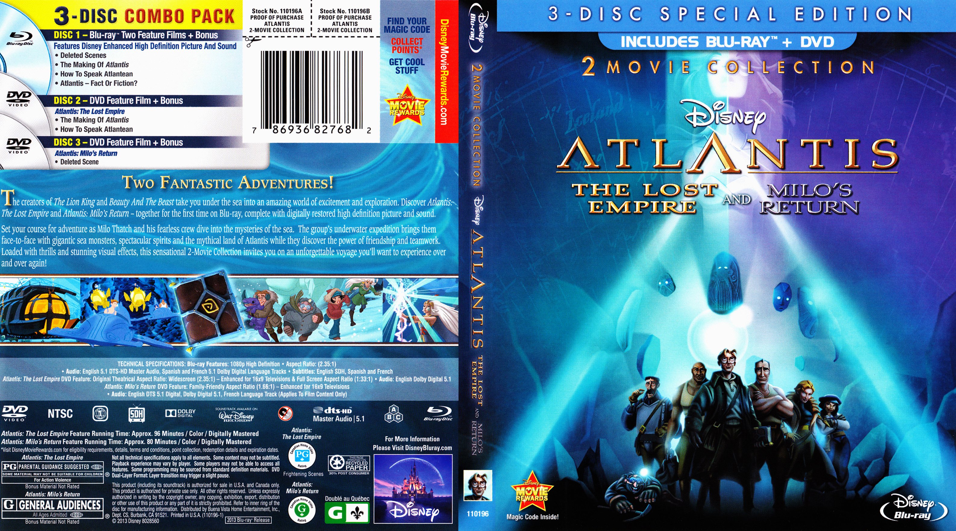 Atlantis 2 Movie Collection 2001 2003 | Blu-Ray Covers | Cover Century ...