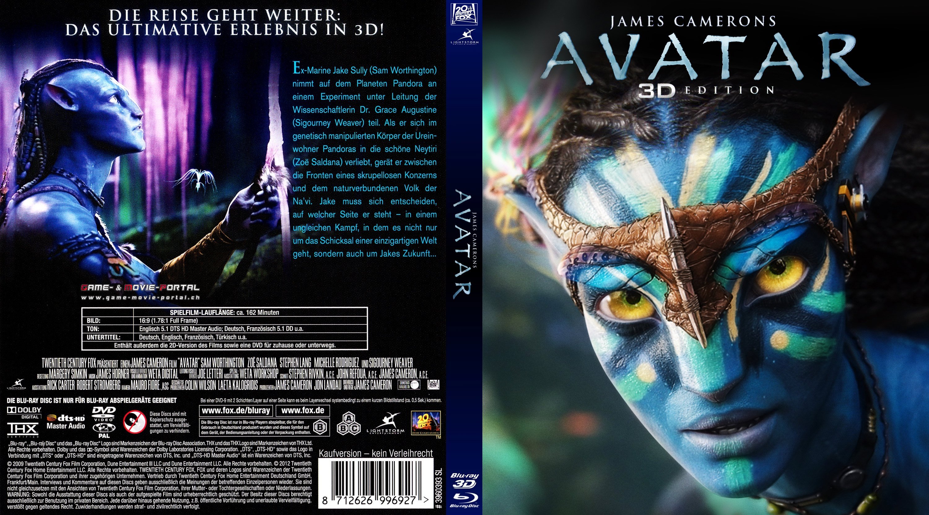 Avatar 3D | Blu-Ray Covers | Cover Century | Over 1.000.000 Album Art covers for free
