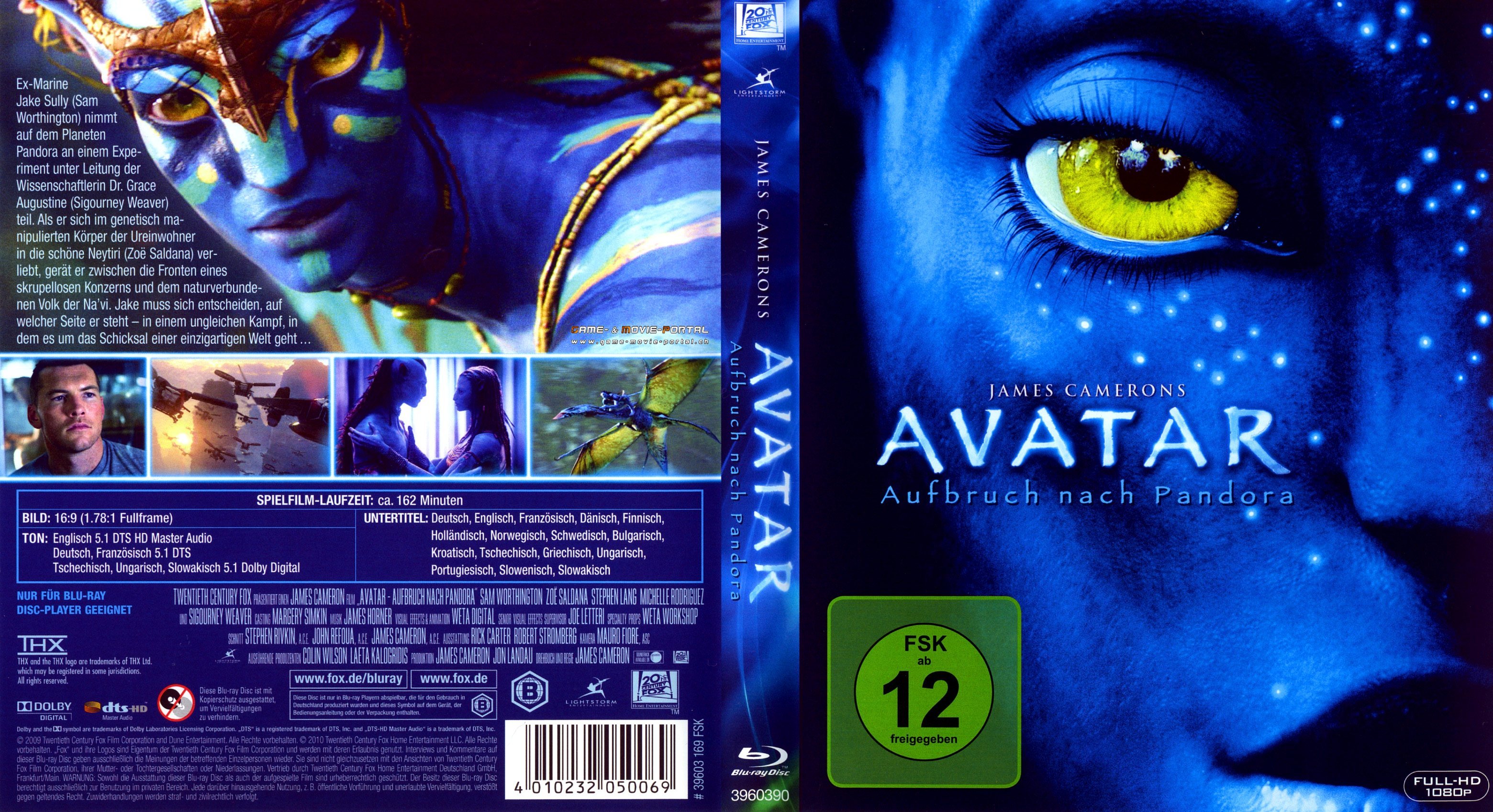 Avatar Aufbruch nach Pandora | Blu-Ray Covers | Cover Century | Over 1. ...
