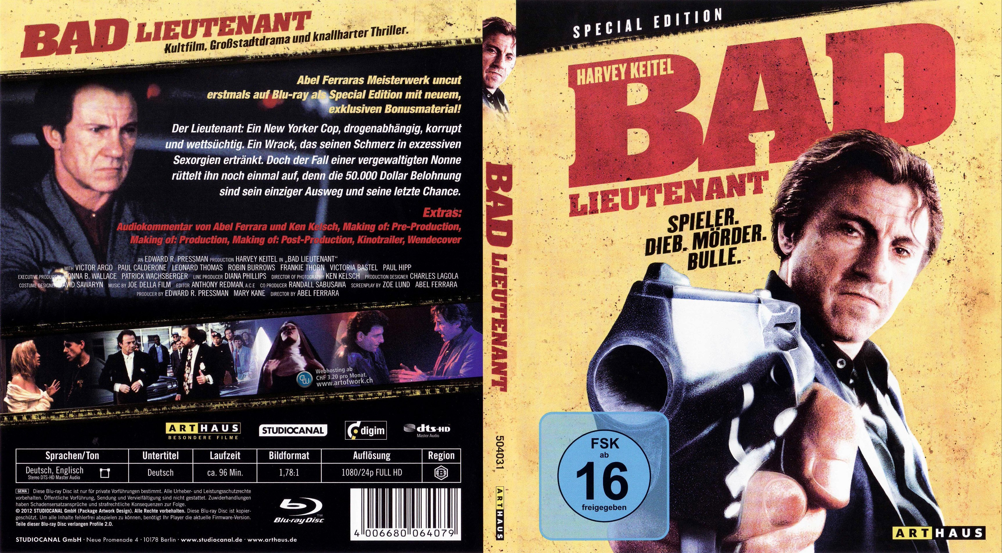 Bad Lieutenant Harvey Keitel | Blu-Ray Covers | Cover Century | Over 1. ...