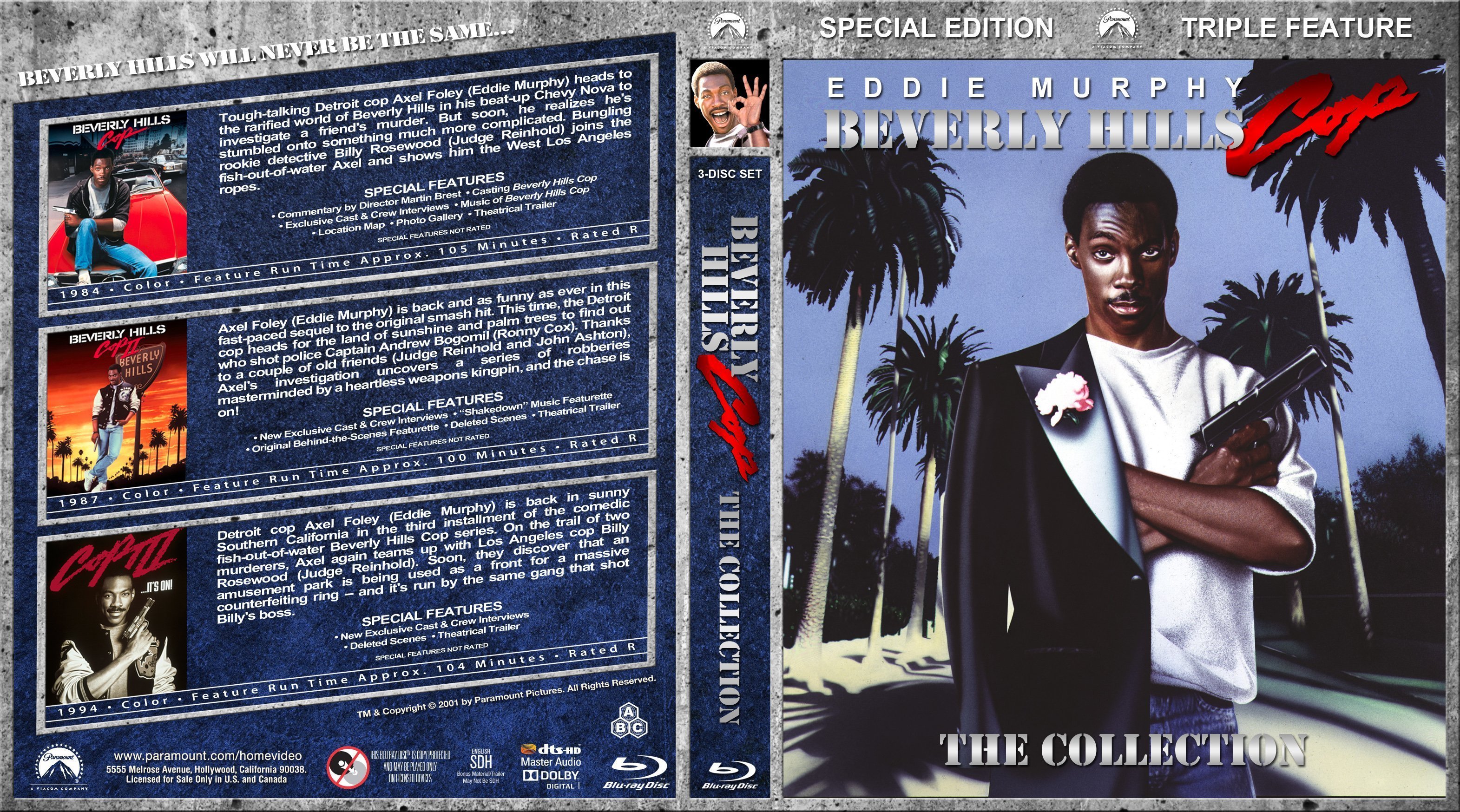 Beverly Hills Cop The Collection 1984 1994 R1 | Blu-Ray Covers | Cover ...