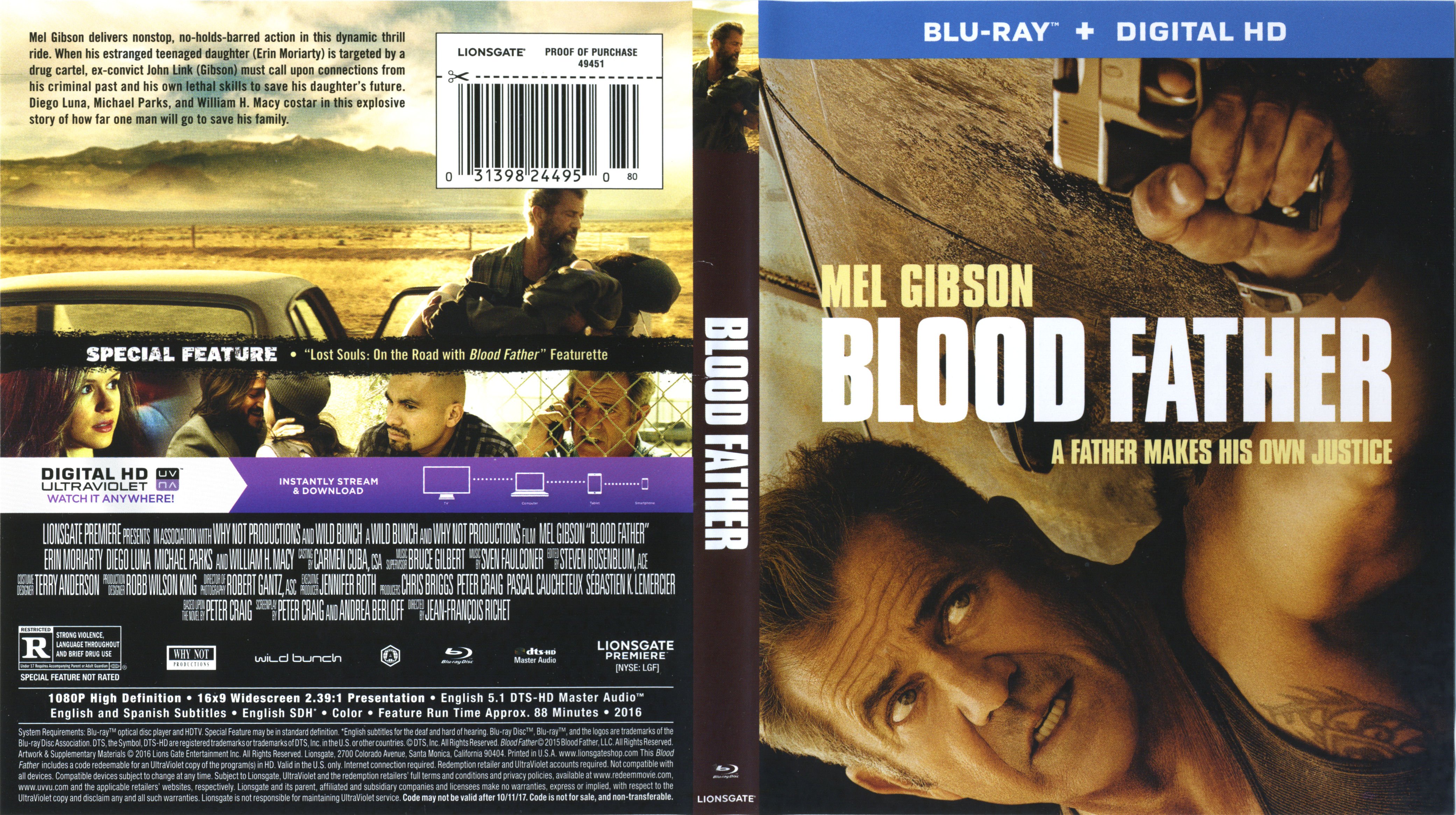 Blood Father 2016 Label 1 | Blu-Ray Covers | Cover Century | Over 1.000.000 Album Art covers for ...