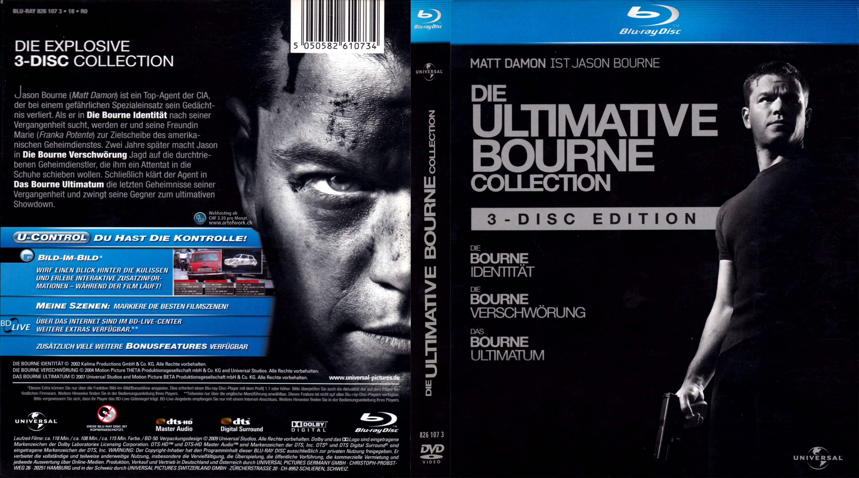 Bourne Collection die ultimative | Blu-Ray Covers | Cover Century ...