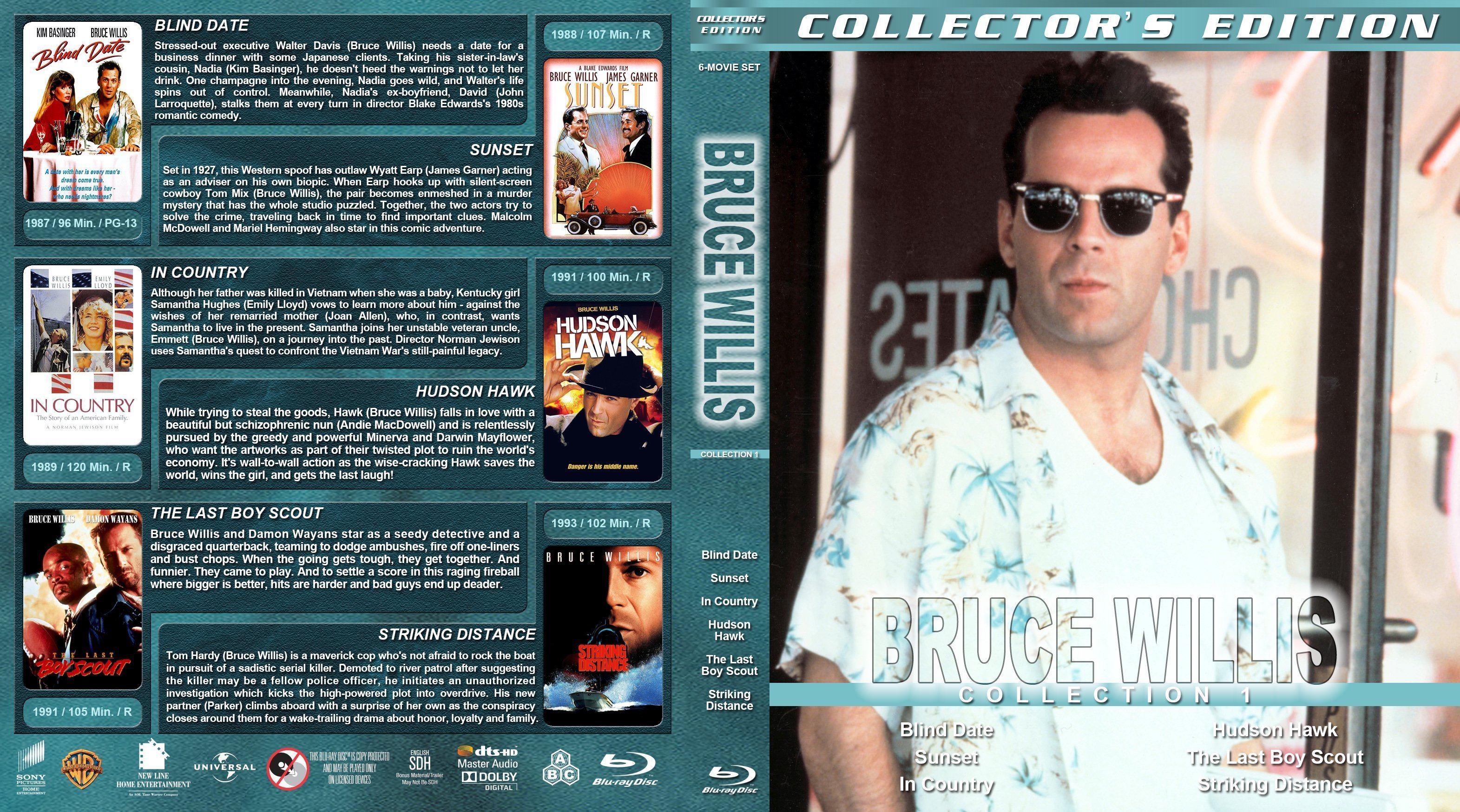 Bruce Willis A Collection 1987 1993 R1 | Blu-Ray Covers | Cover Century ...