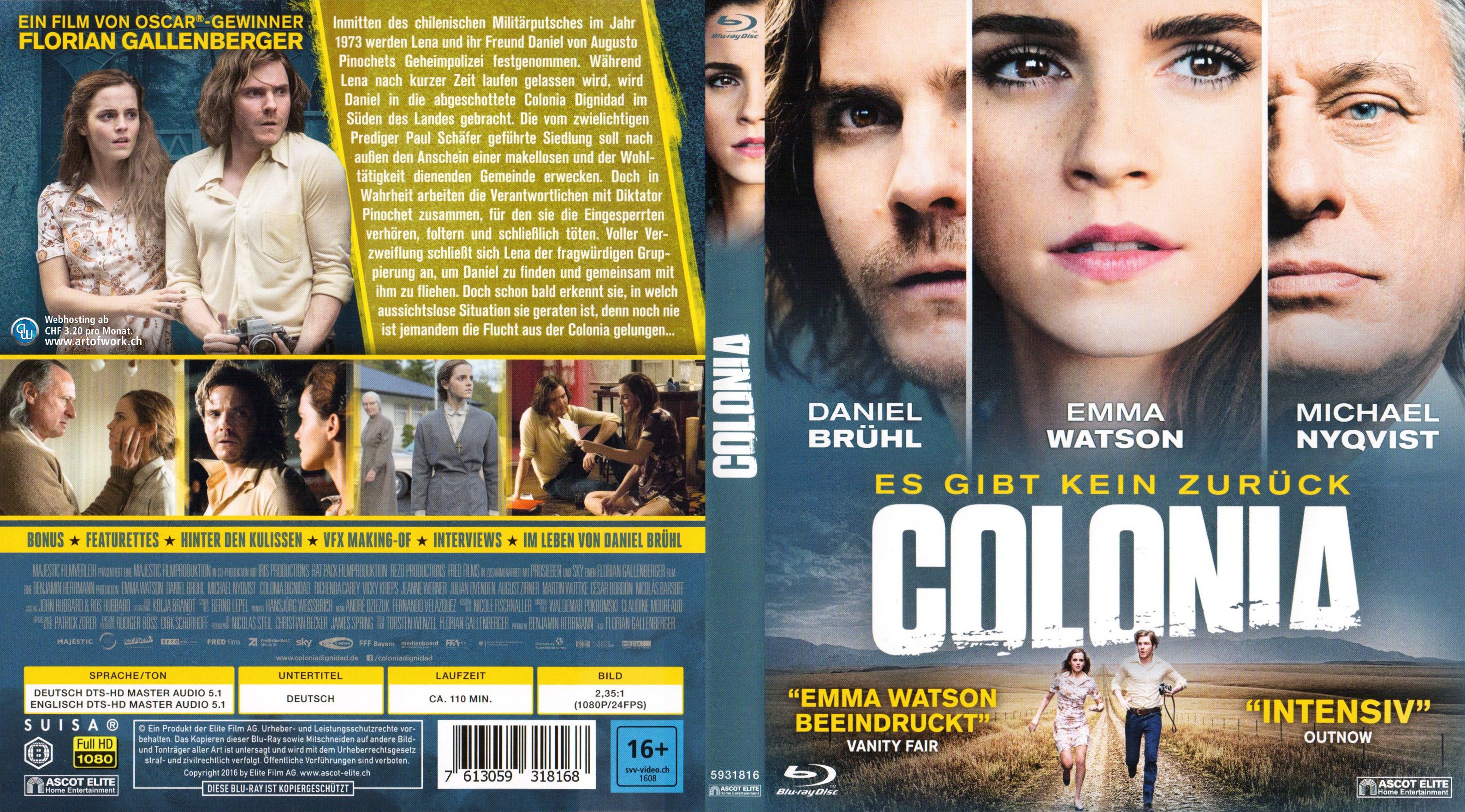 Colonia Es gibt kein zuruck Daniel Bruhl | Blu-Ray Covers | Cover ...