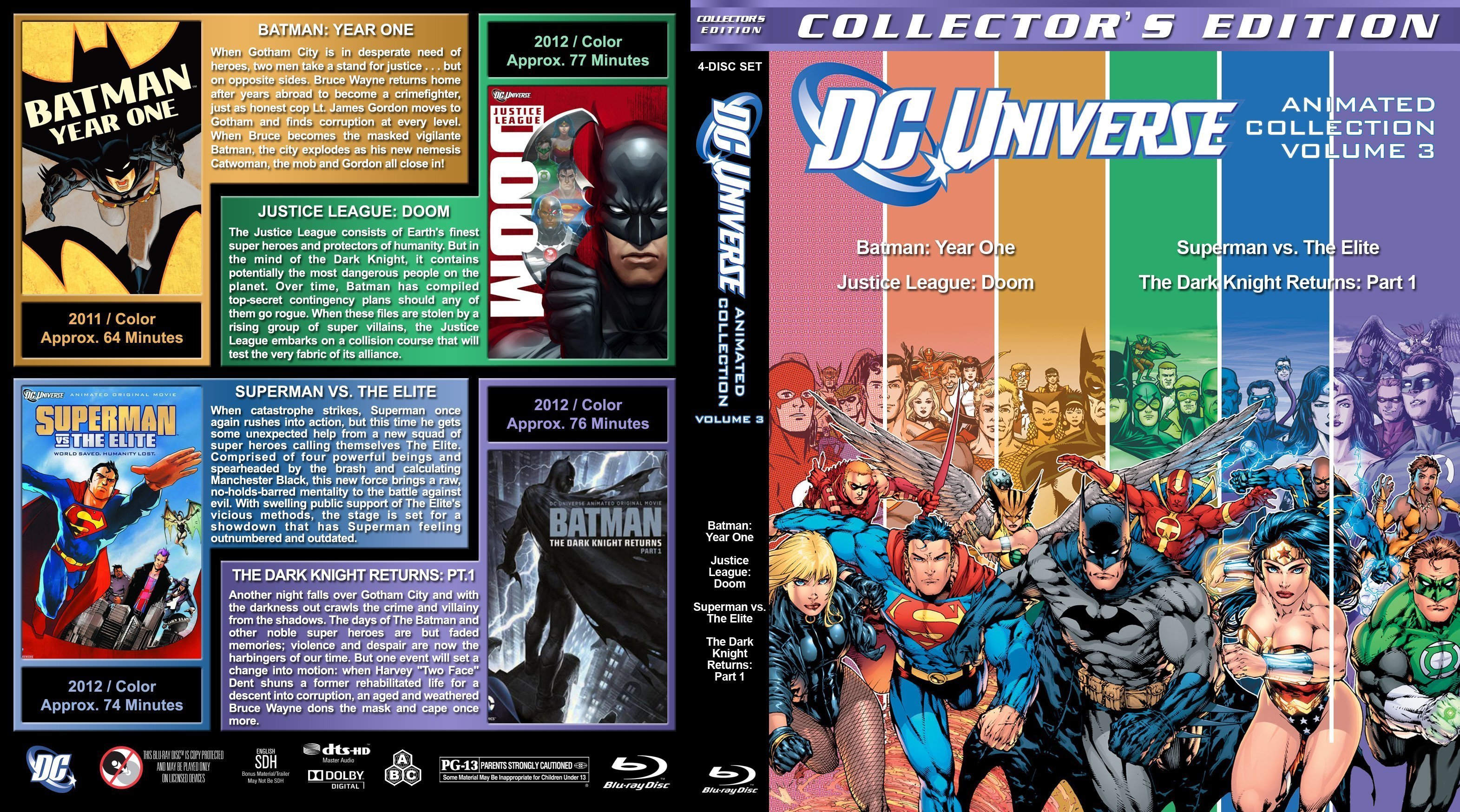 DC Universe Animated Collection Volume 3 2011 R1 | Blu-Ray Covers ...