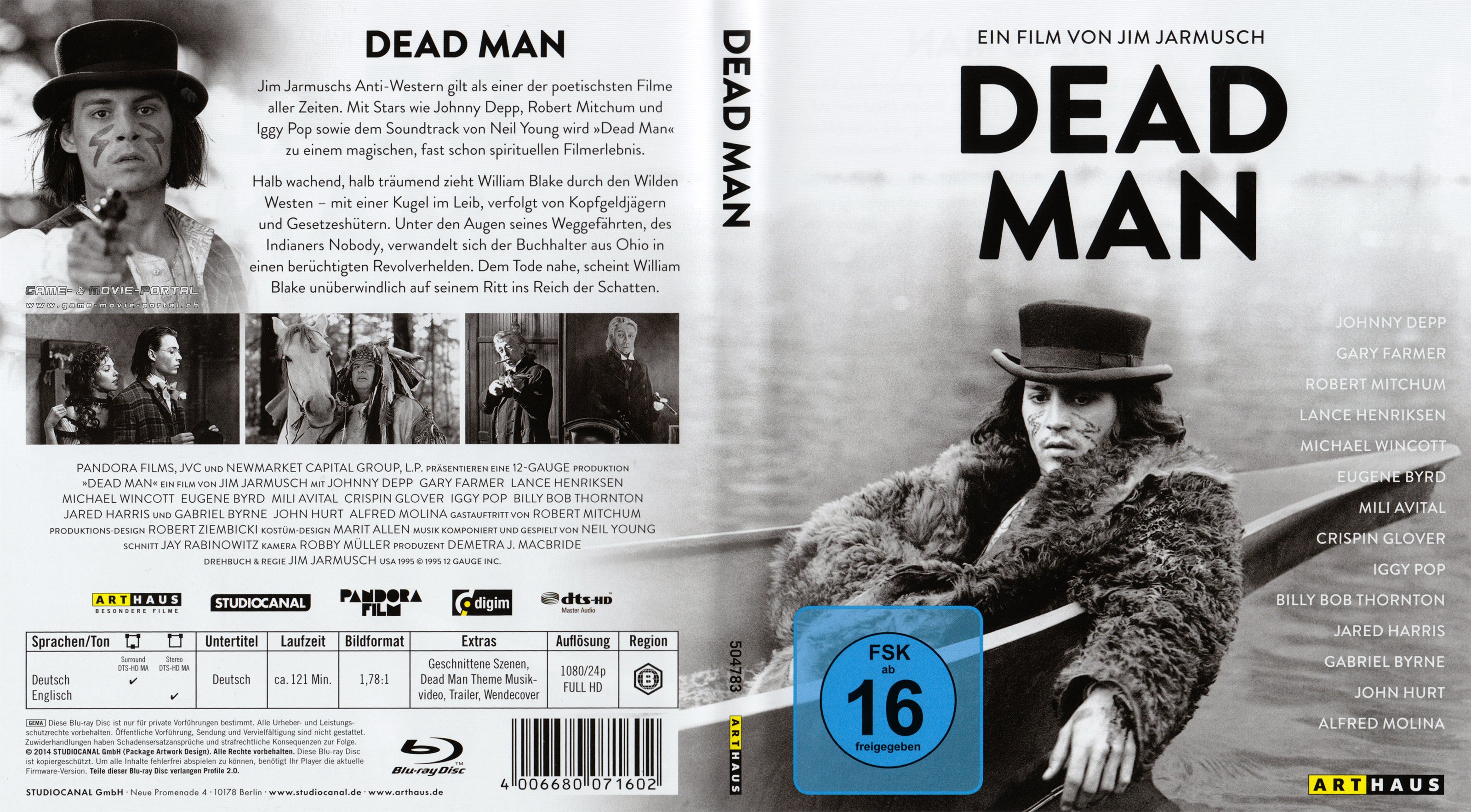 Dead Man Johnny Depp | Blu-Ray Covers | Cover Century | Over 1.000.000 ...