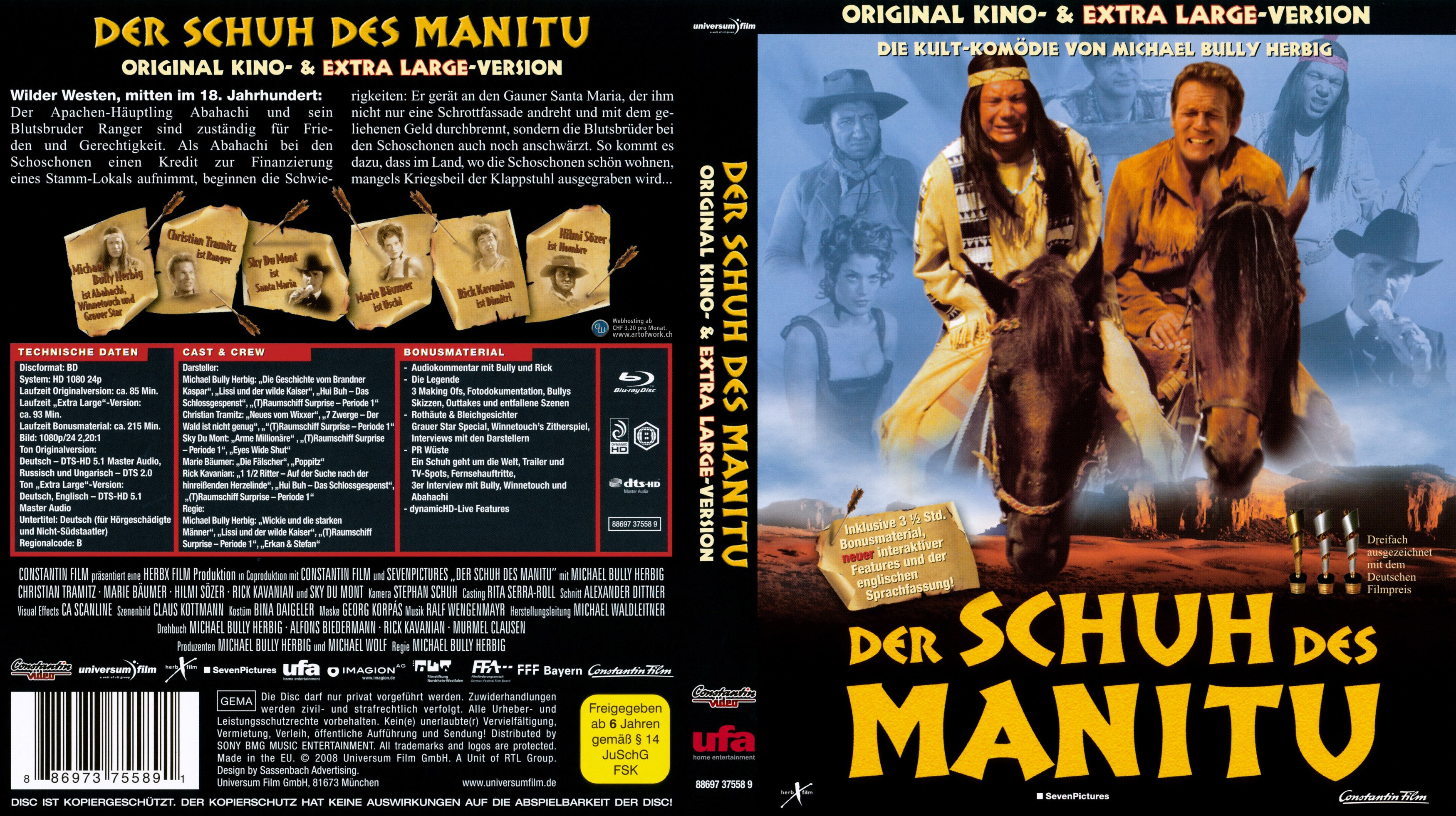 Der Schuh des Manitu | Blu-Ray Covers | Cover Century | Over 1.000.000 Album Art covers for free