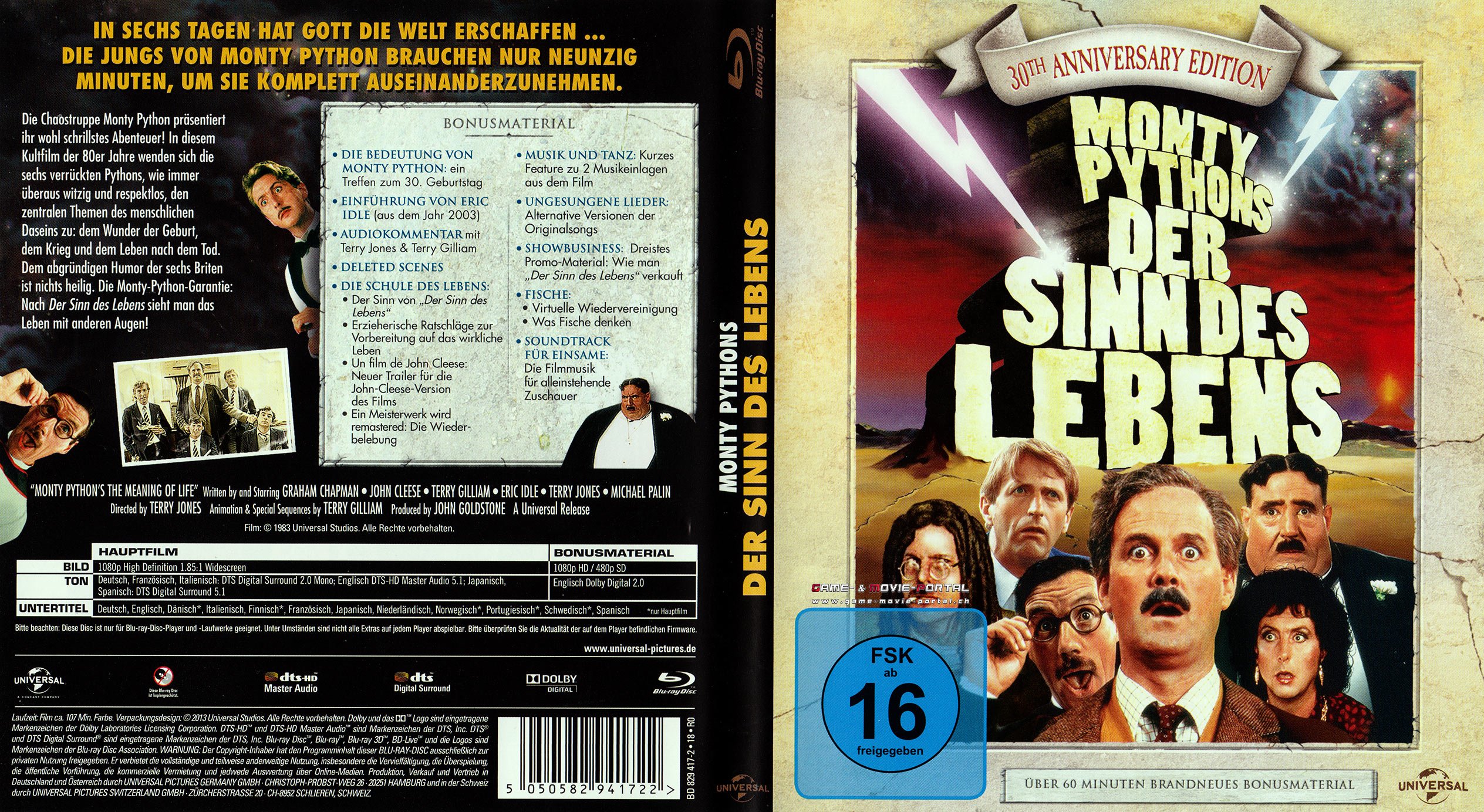 Der Sinn des Lebens Monty Pythons | Blu-Ray Covers | Cover Century ...