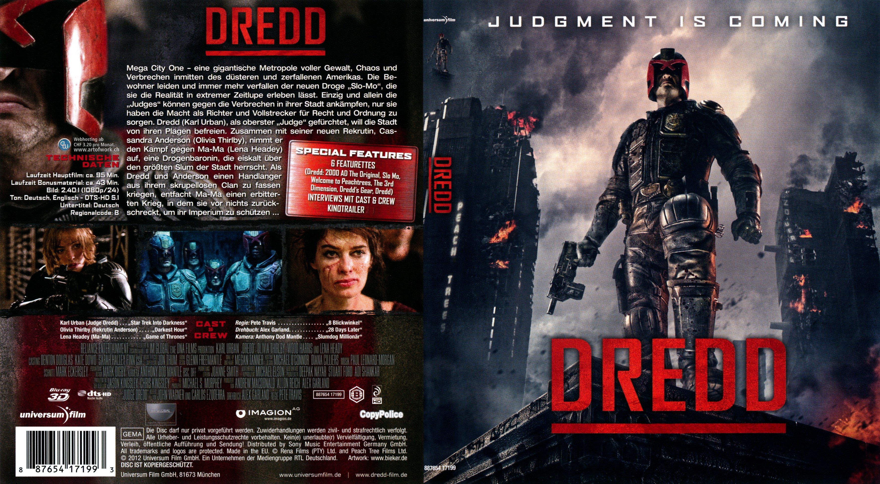 Dredd Judgment is Coming | Blu-Ray Covers | Cover Century | Over 1.000. ...