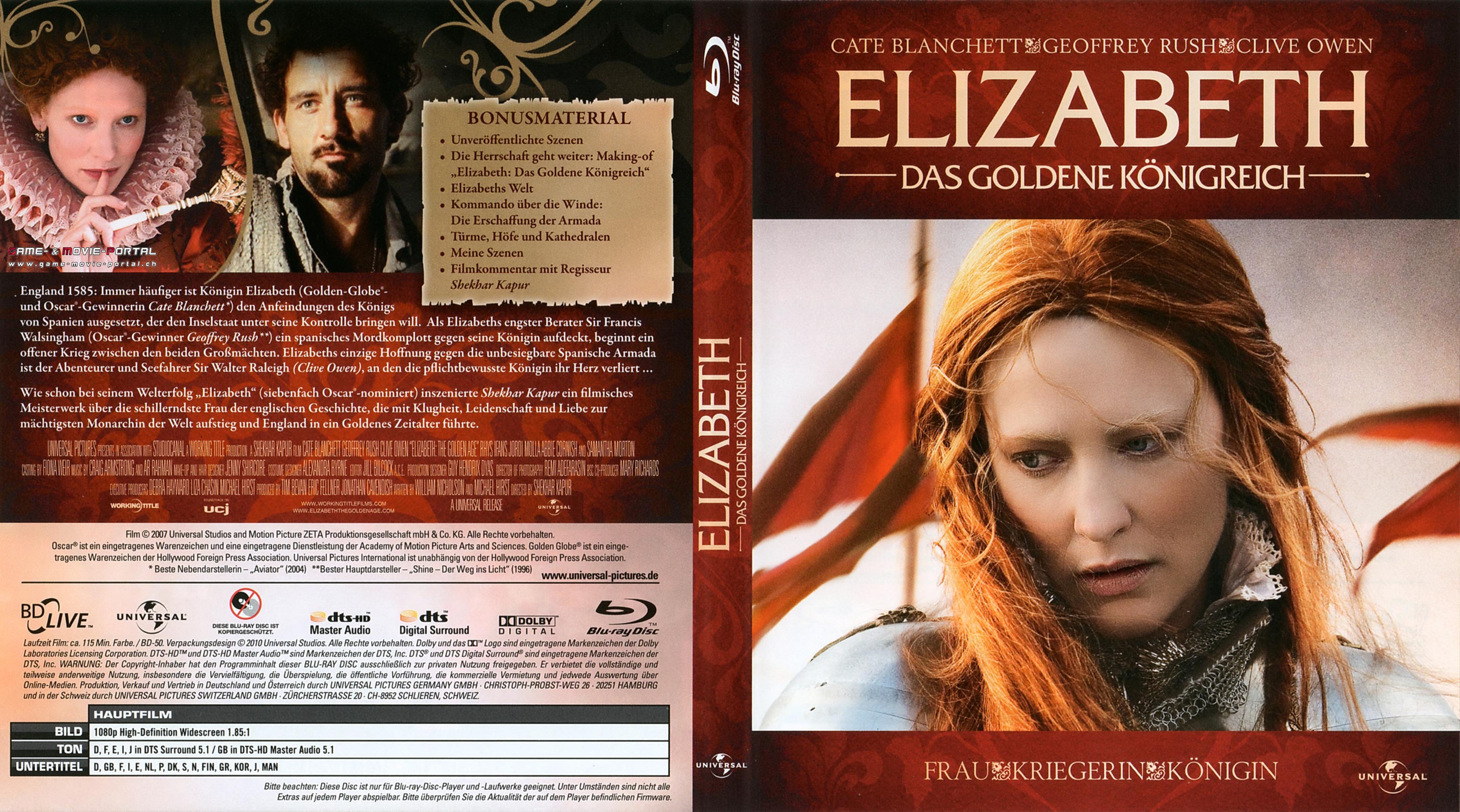 Elizabeth Das goldene Koenigreich | Blu-Ray Covers | Cover Century ...