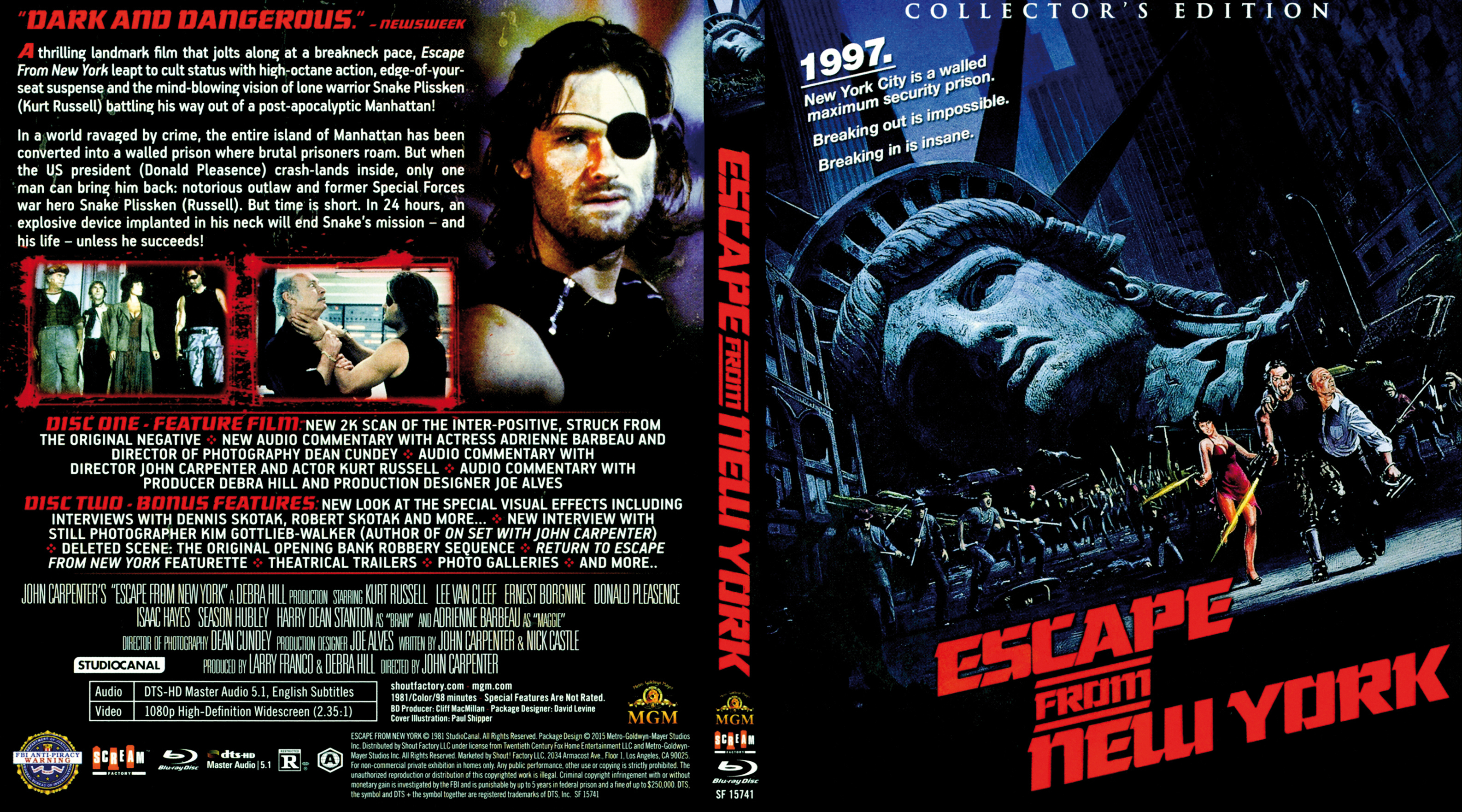 escape from new york dvd cover