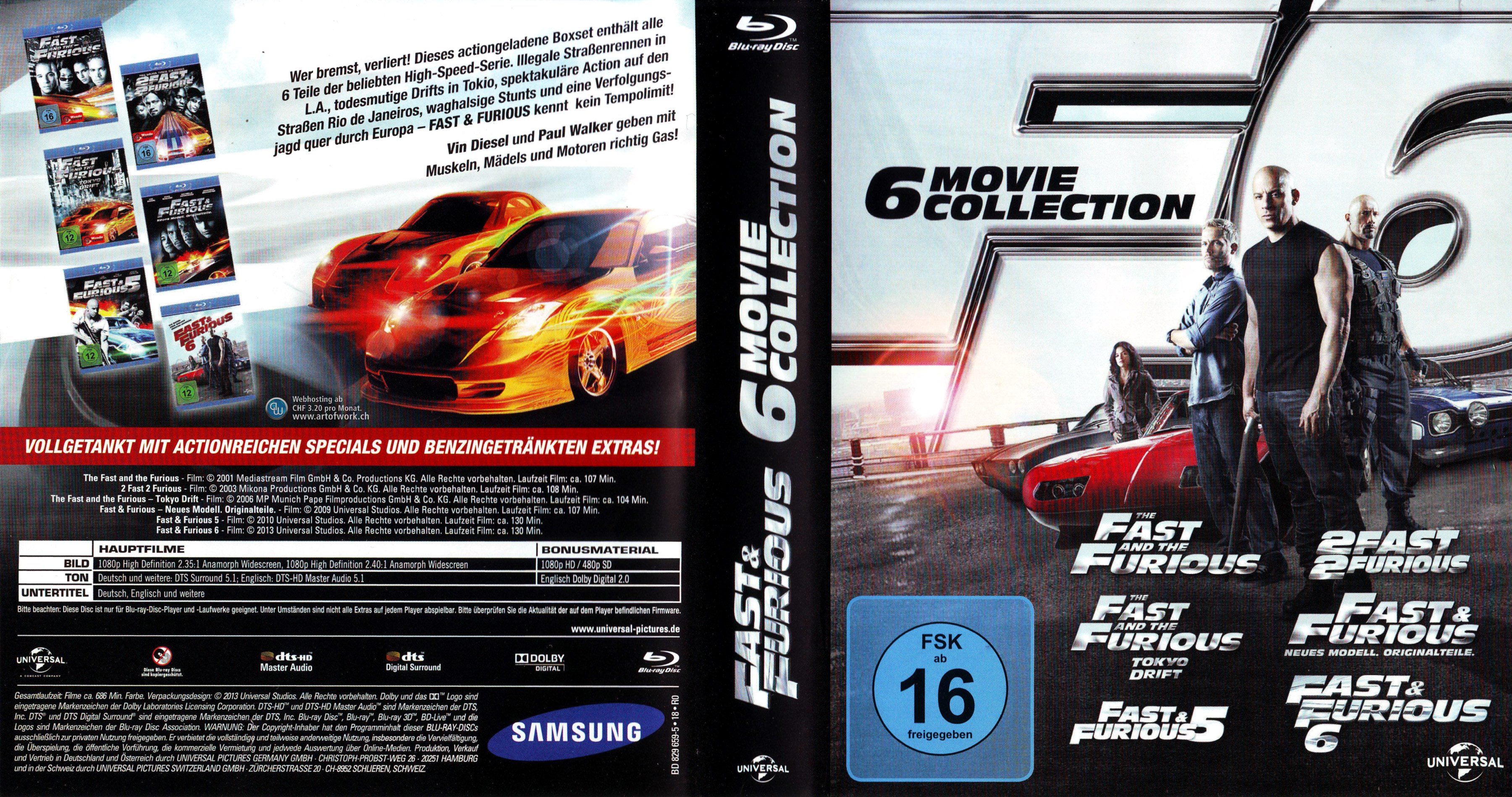 Fast and Furious Collection | Blu-Ray Covers | Cover Century | Over 1. ...