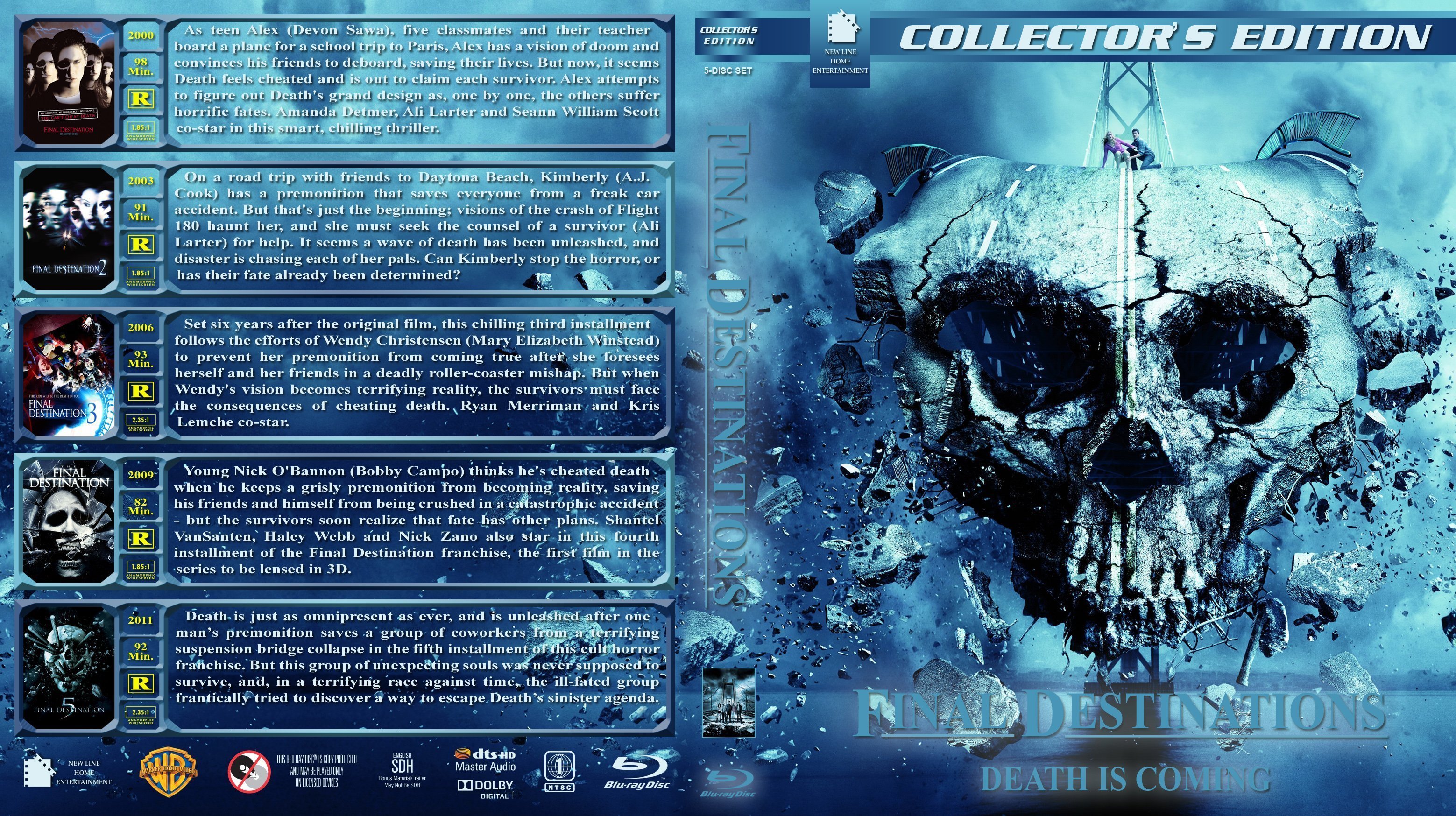 Final Destination Collection 2000 2011 R1 | Blu-Ray Covers | Cover ...