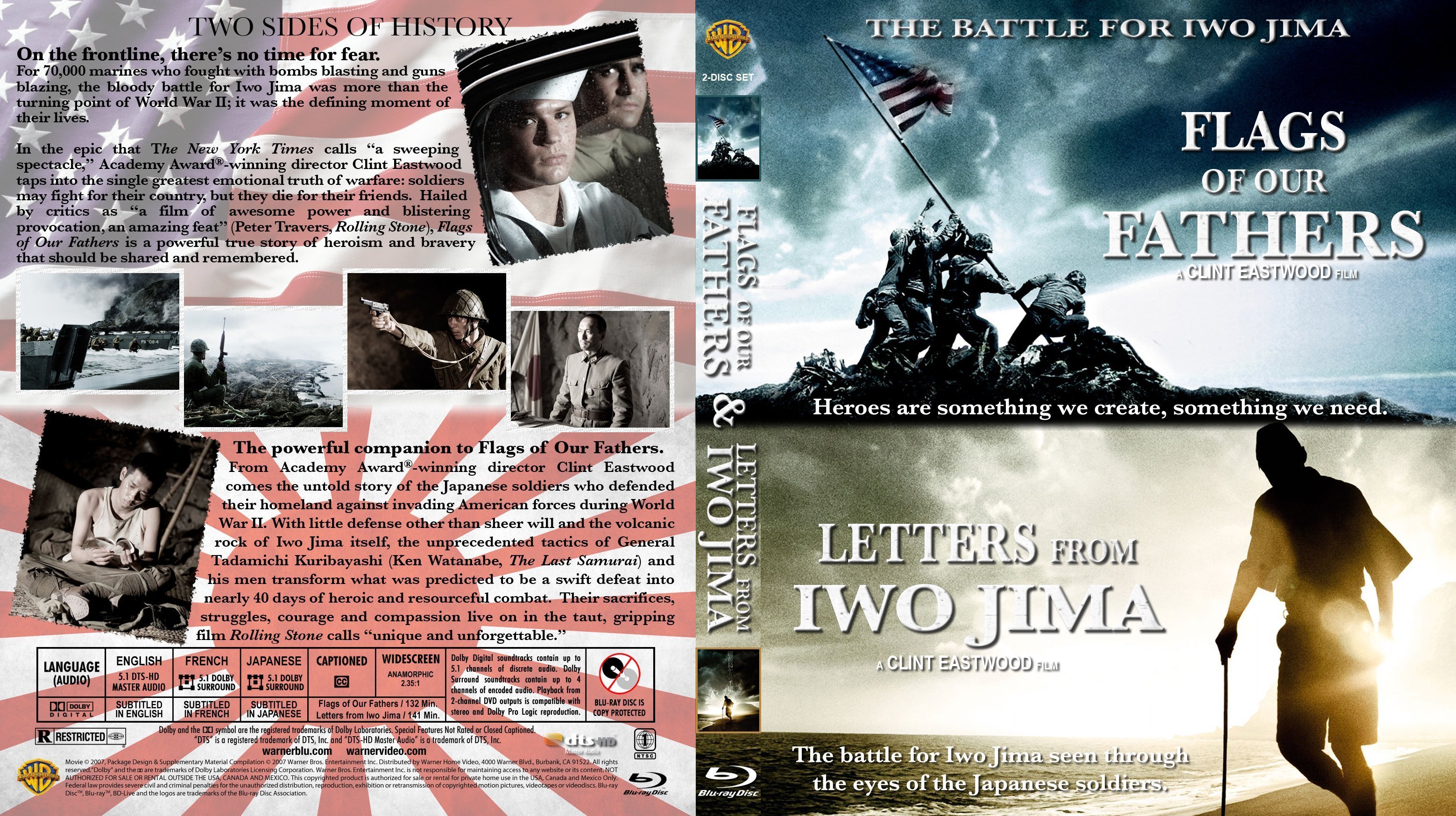 Flags of Our Fathers Letters from Iwo Jima Double Feature 2006 R1 | Blu ...