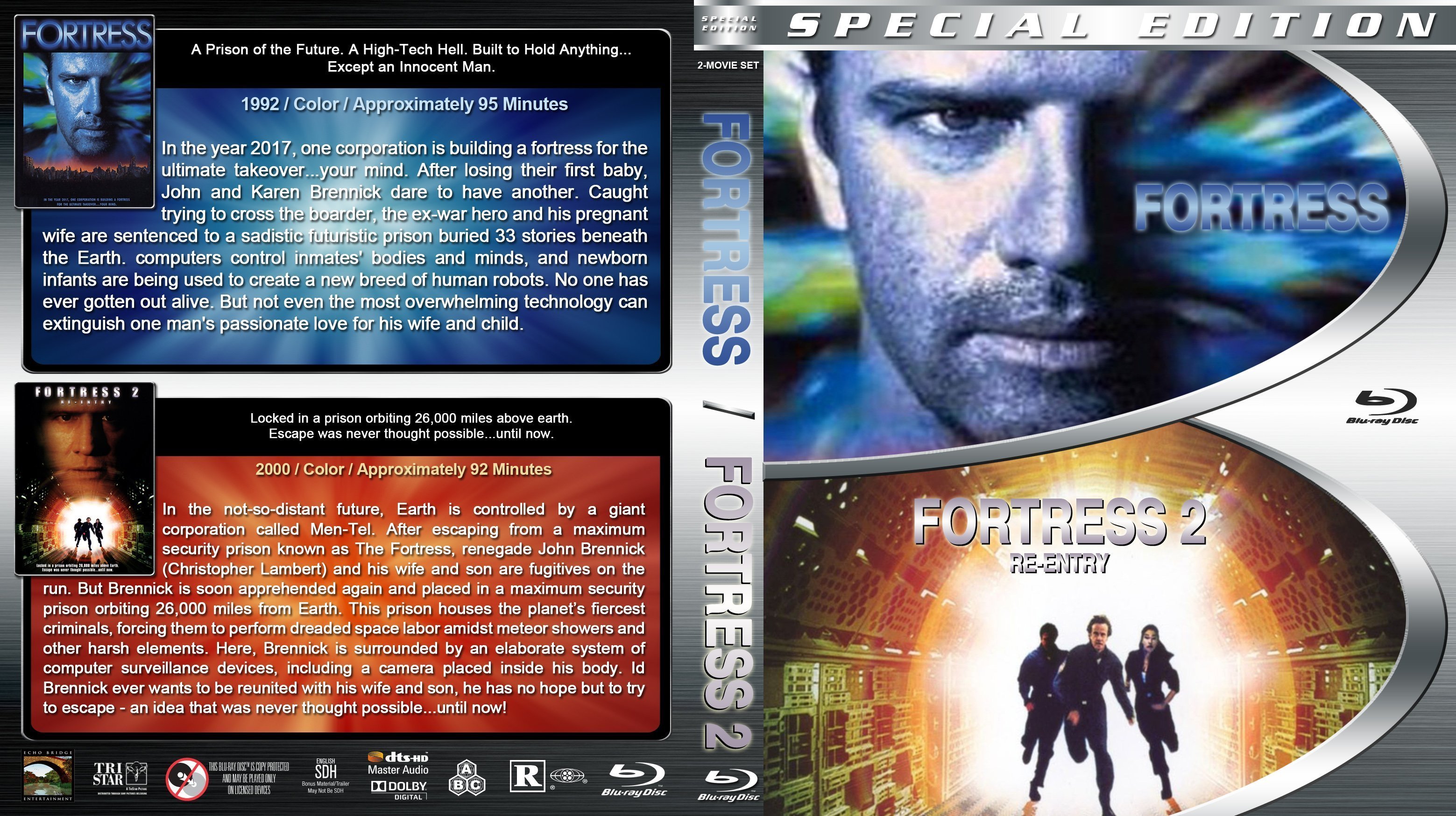 Fortress Double Feature 1992 2000 R1 | Blu-Ray Covers | Cover Century ...