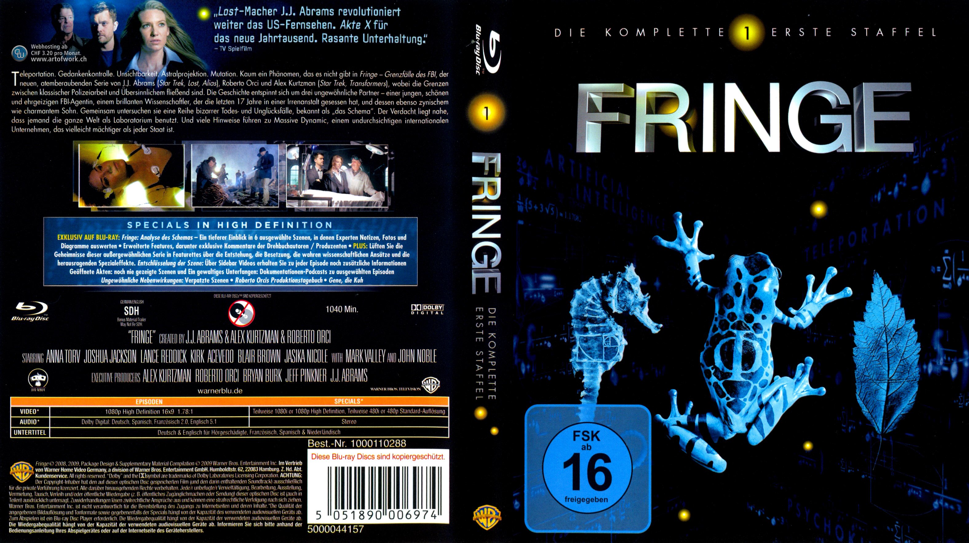 Fringe Staffel 1 S01 | Blu-Ray Covers | Cover Century | Over 1.000.000 ...
