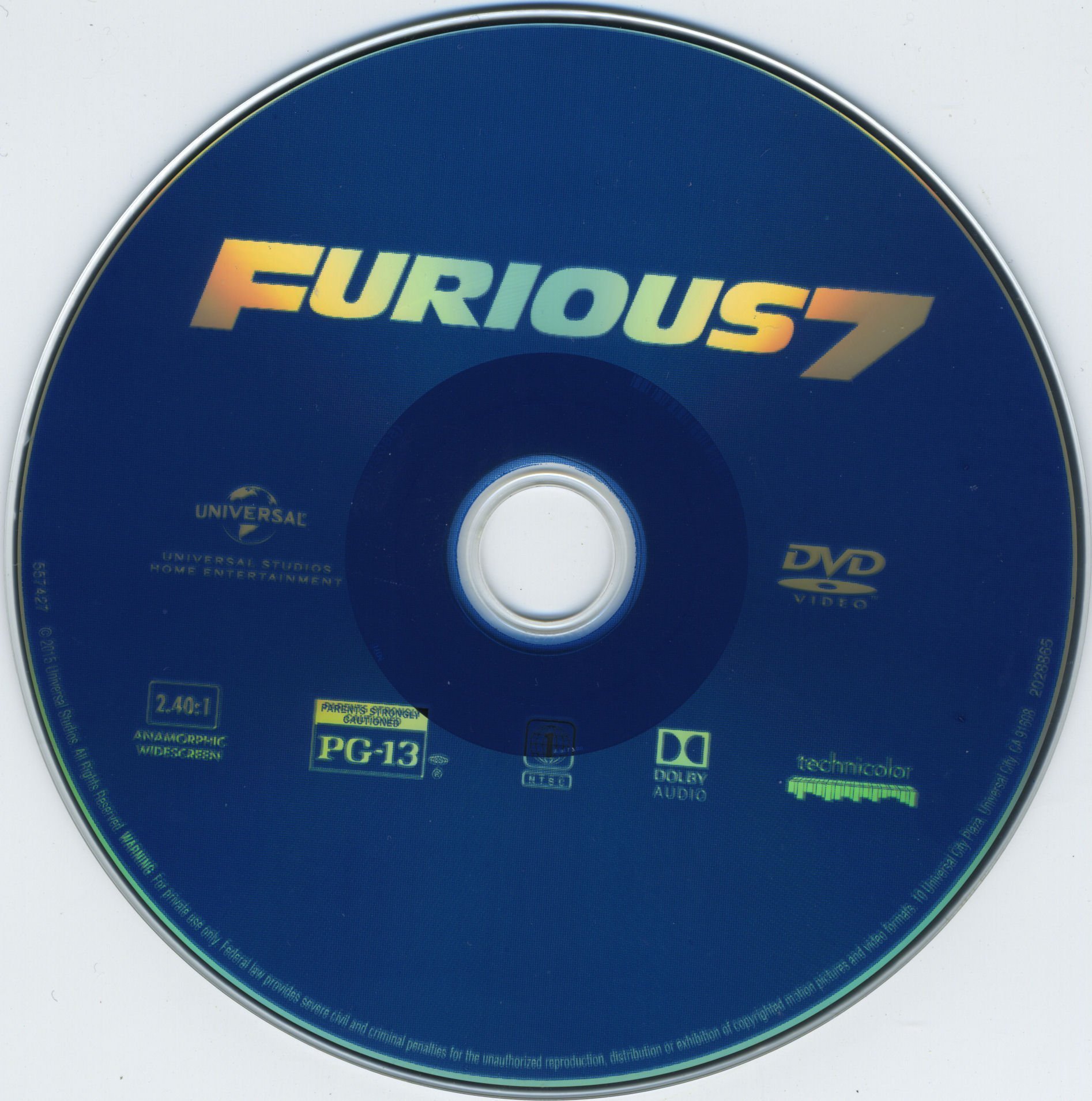 Furious 7 R1 labels 1 | Blu-Ray Covers | Cover Century | Over 1.000.000 ...