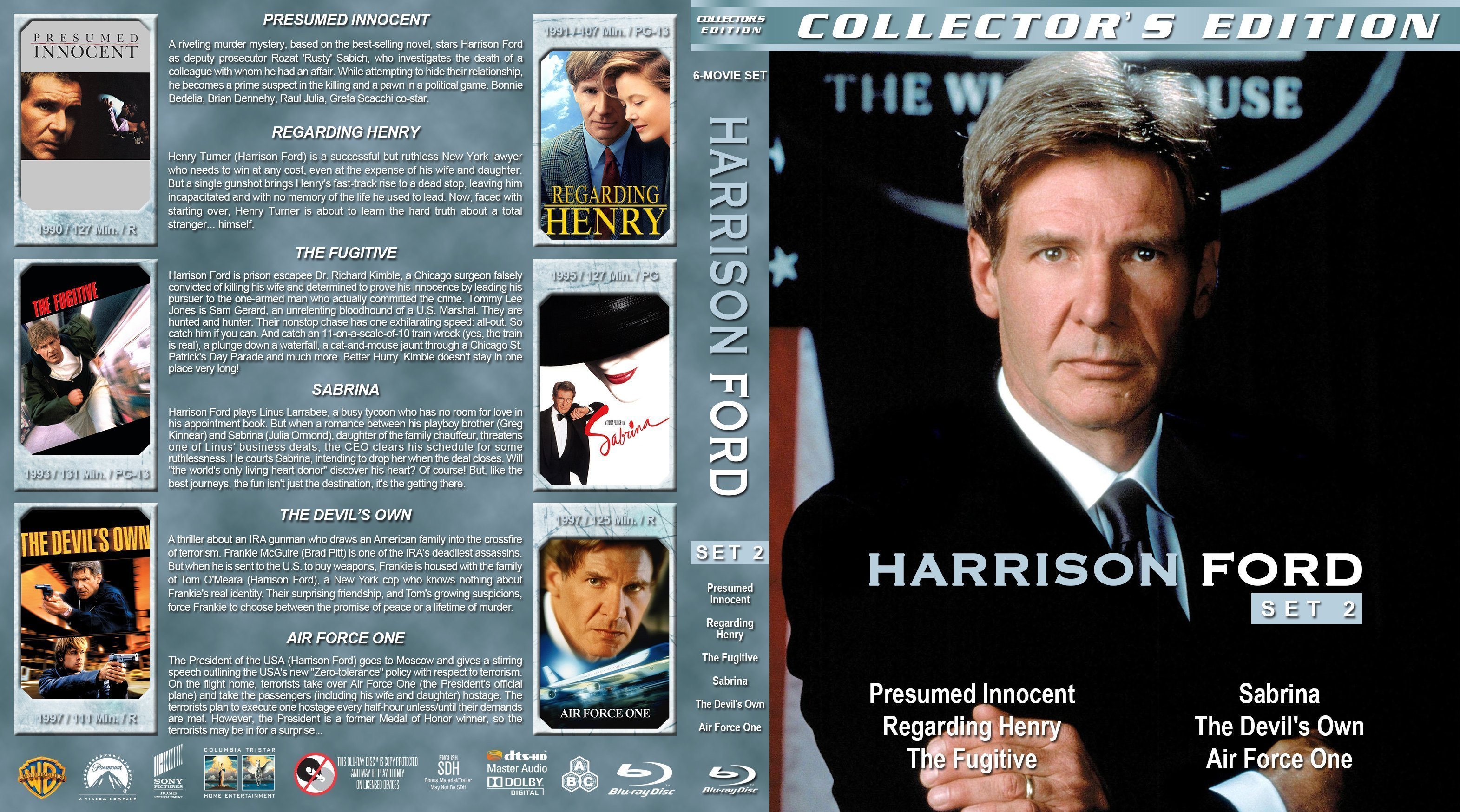 Harrison Ford Set 2 1990 1997 R1 | Blu-Ray Covers | Cover Century ...