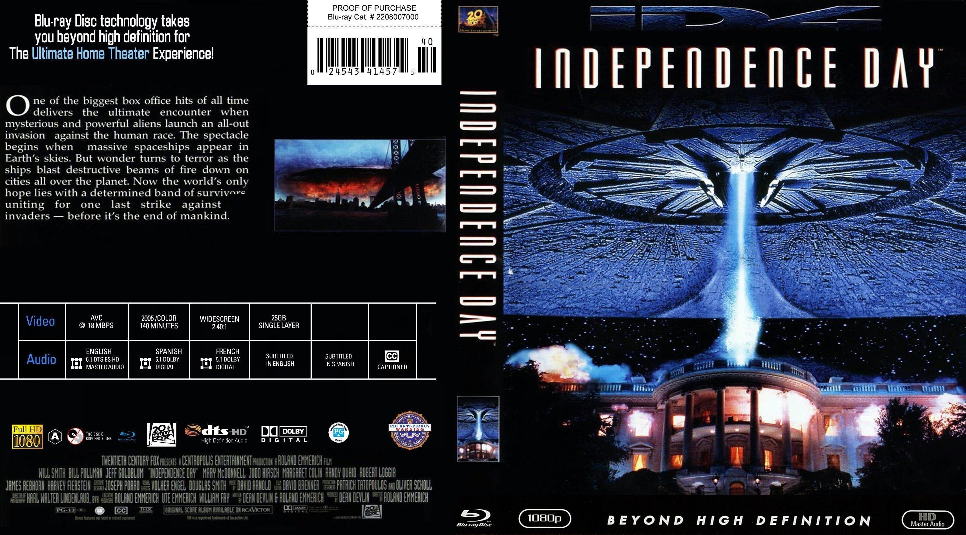 Independence Day 2 Disc Special Edition 1996 R1 | Blu-Ray Covers ...