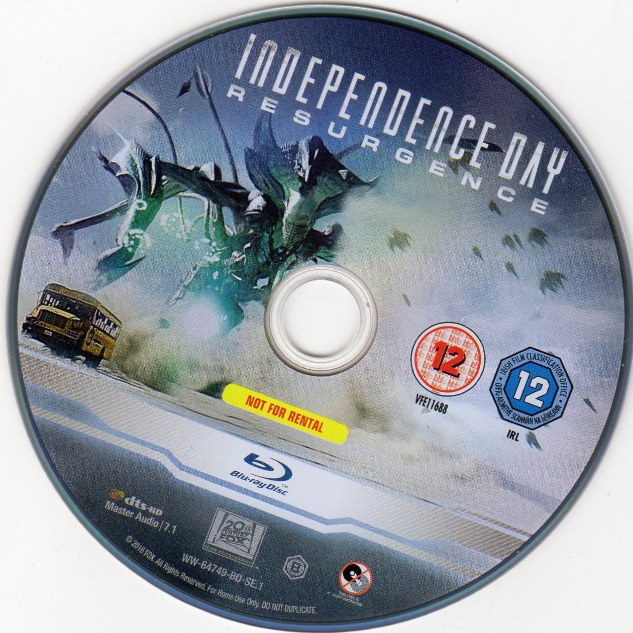 Independence Day Resurgence 2016 R2 Label | Blu-Ray Covers | Cover ...