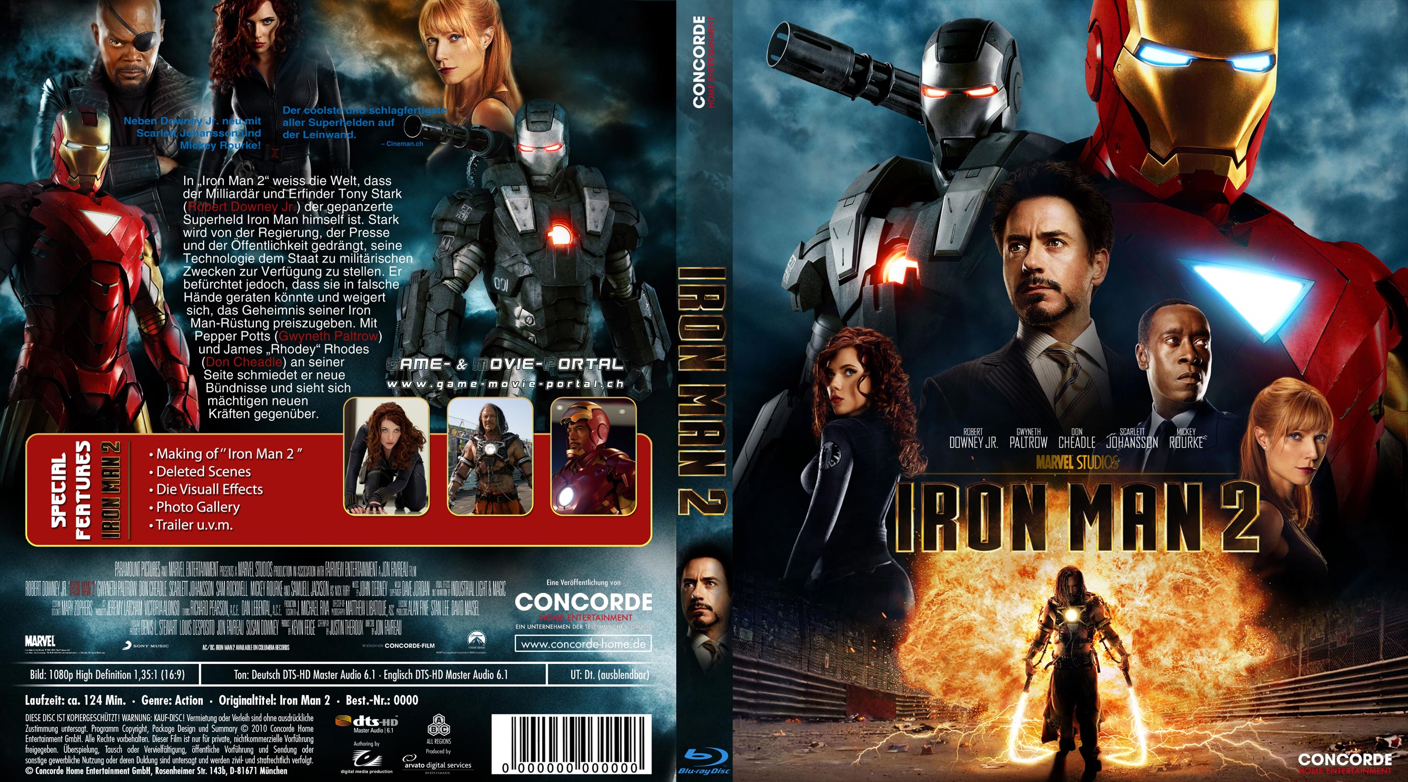 Iron Man 2 Cover 2 | Blu-Ray Covers | Cover Century | Over 1.000.000 ...