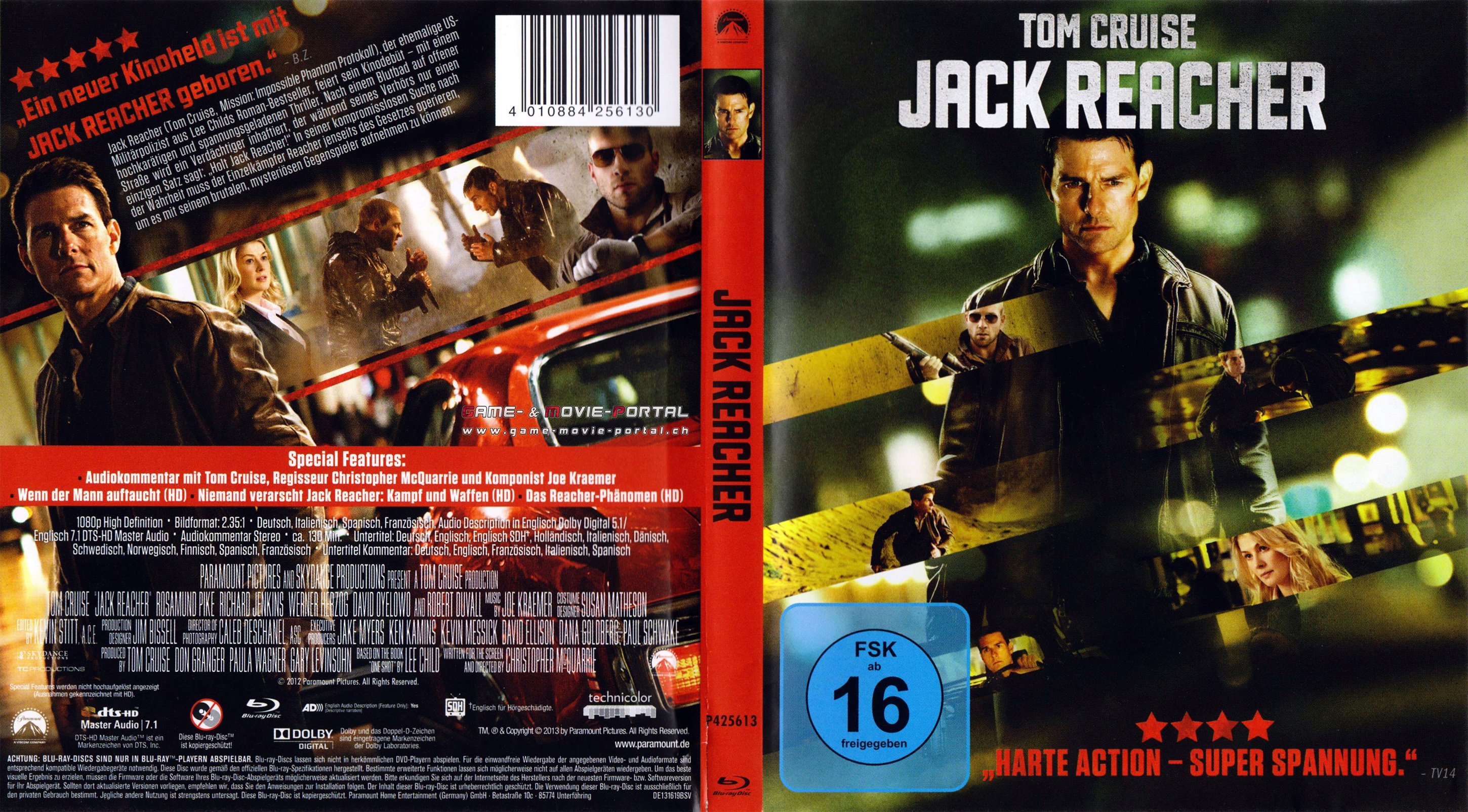 Jack Reacher Tom Cruise | Blu-Ray Covers | Cover Century | Over 1.000. ...