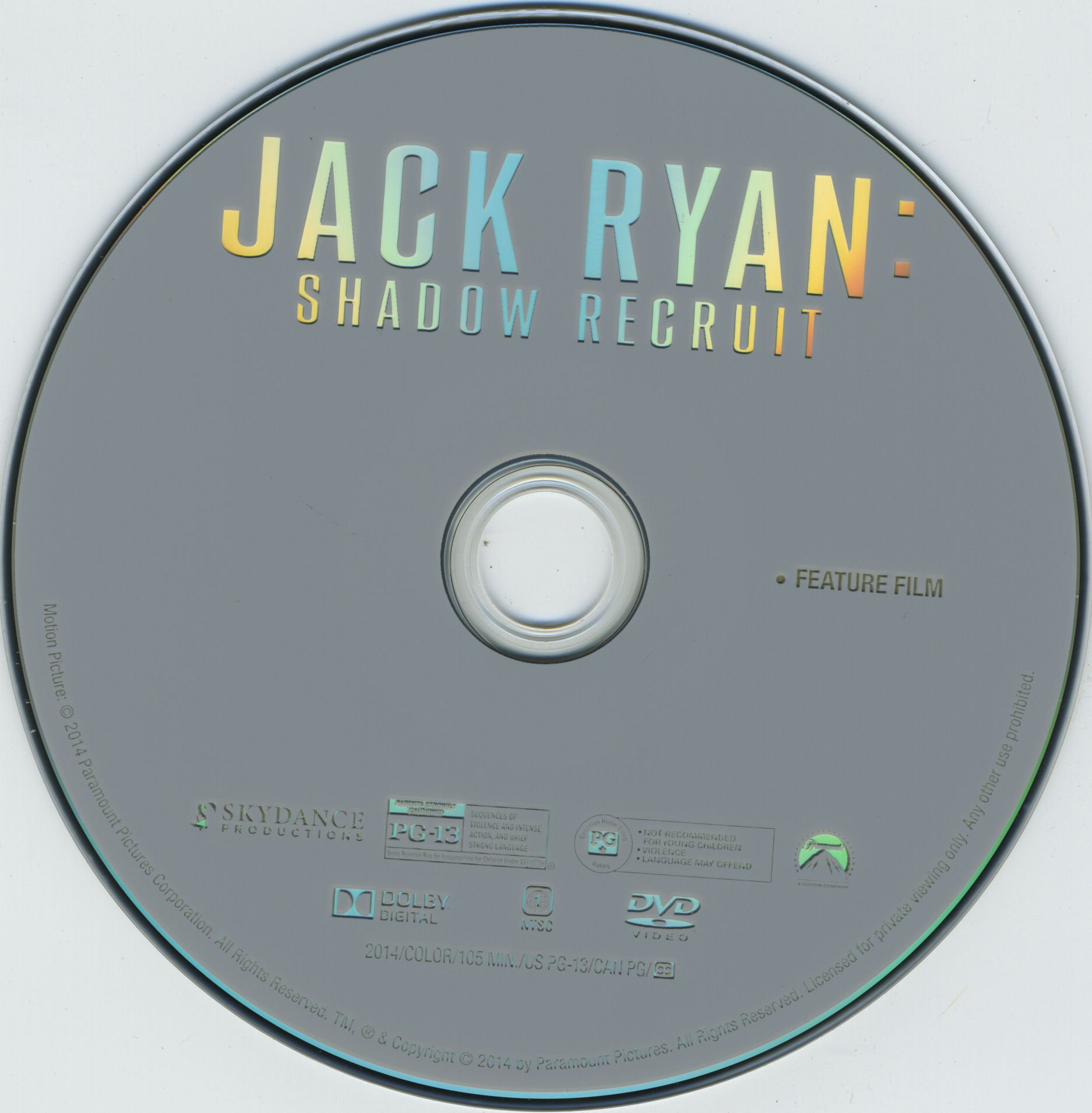 Jack Ryan Shadow Recruit Label 1 | Blu-Ray Covers | Cover Century ...