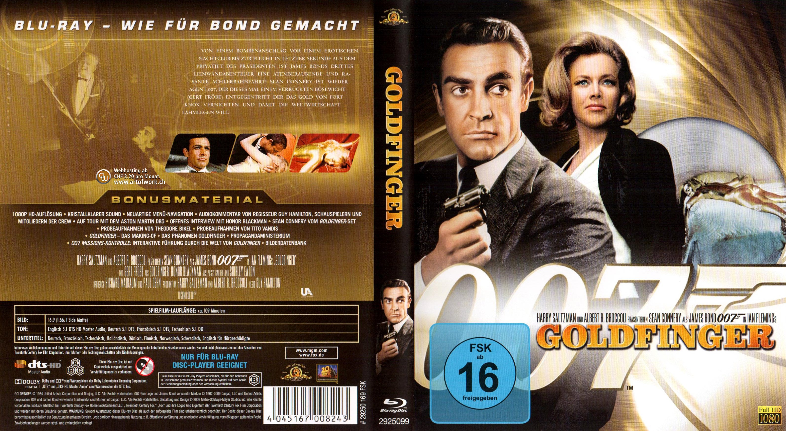 James Bond 007 Goldfinger | Blu-Ray Covers | Cover Century | Over 1.000.000 Album Art covers for ...