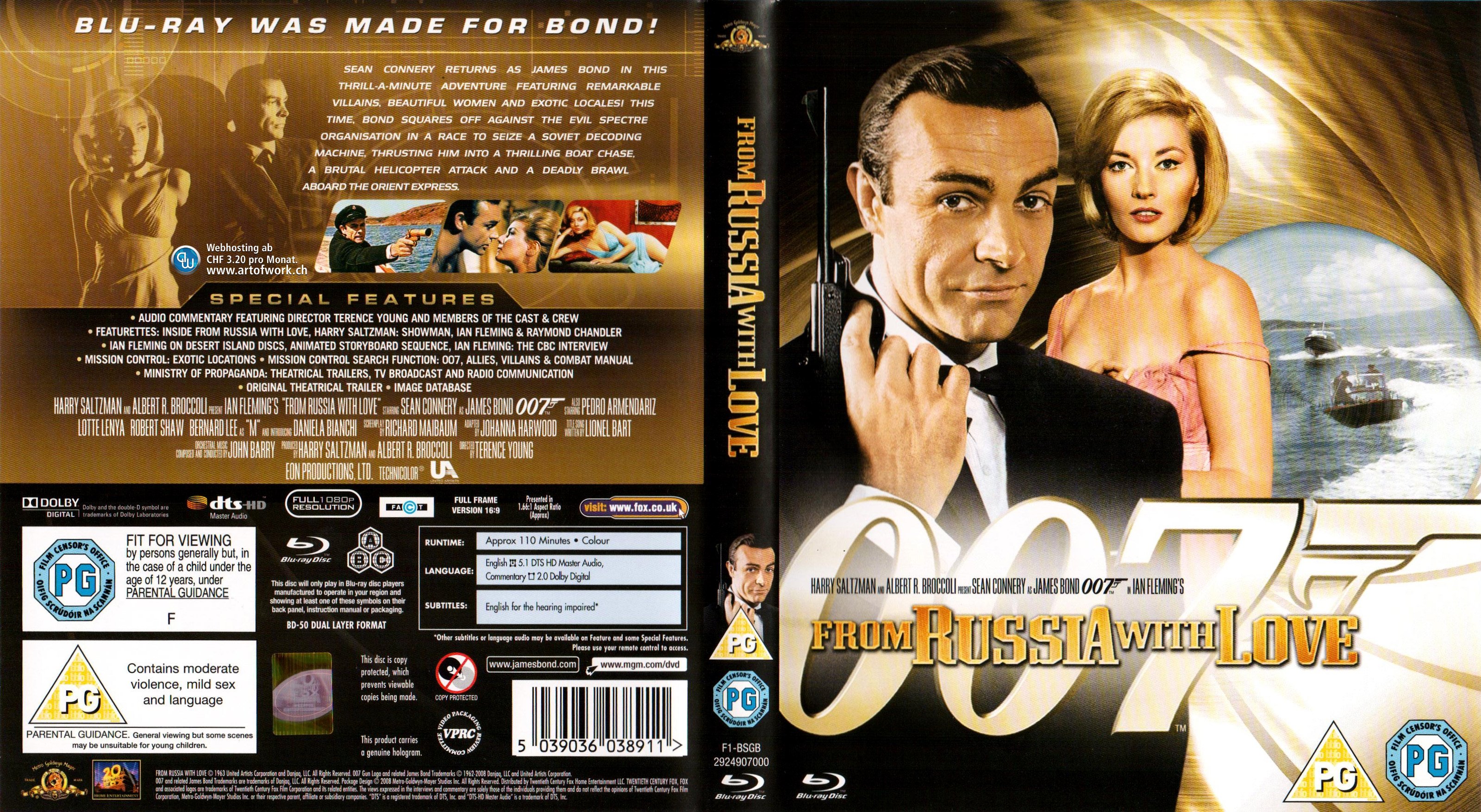 James Bond 007 Liebesgruesse aus Moskau From Russia With Love | Blu-Ray Covers | Cover Century ...