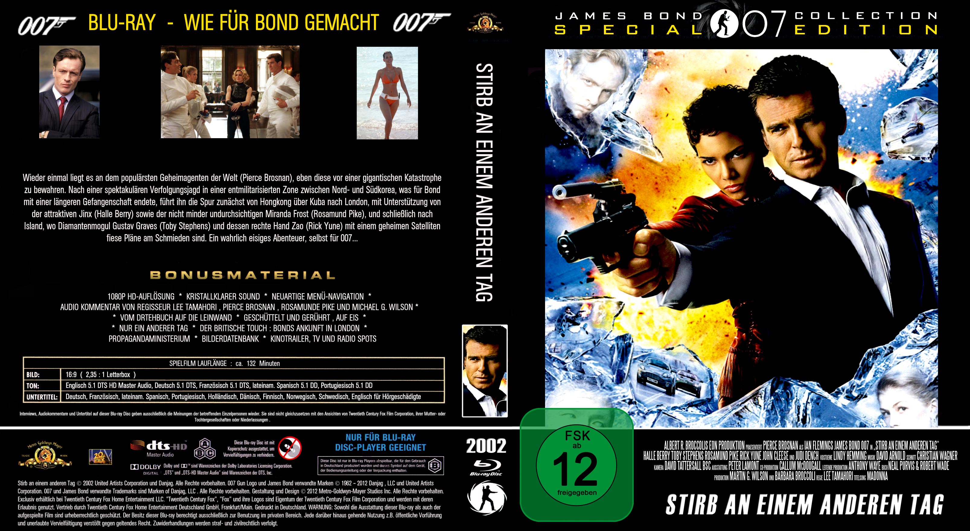 James Bond 007 Stirb an einem anderen Tag 2 | Blu-Ray Covers | Cover ...