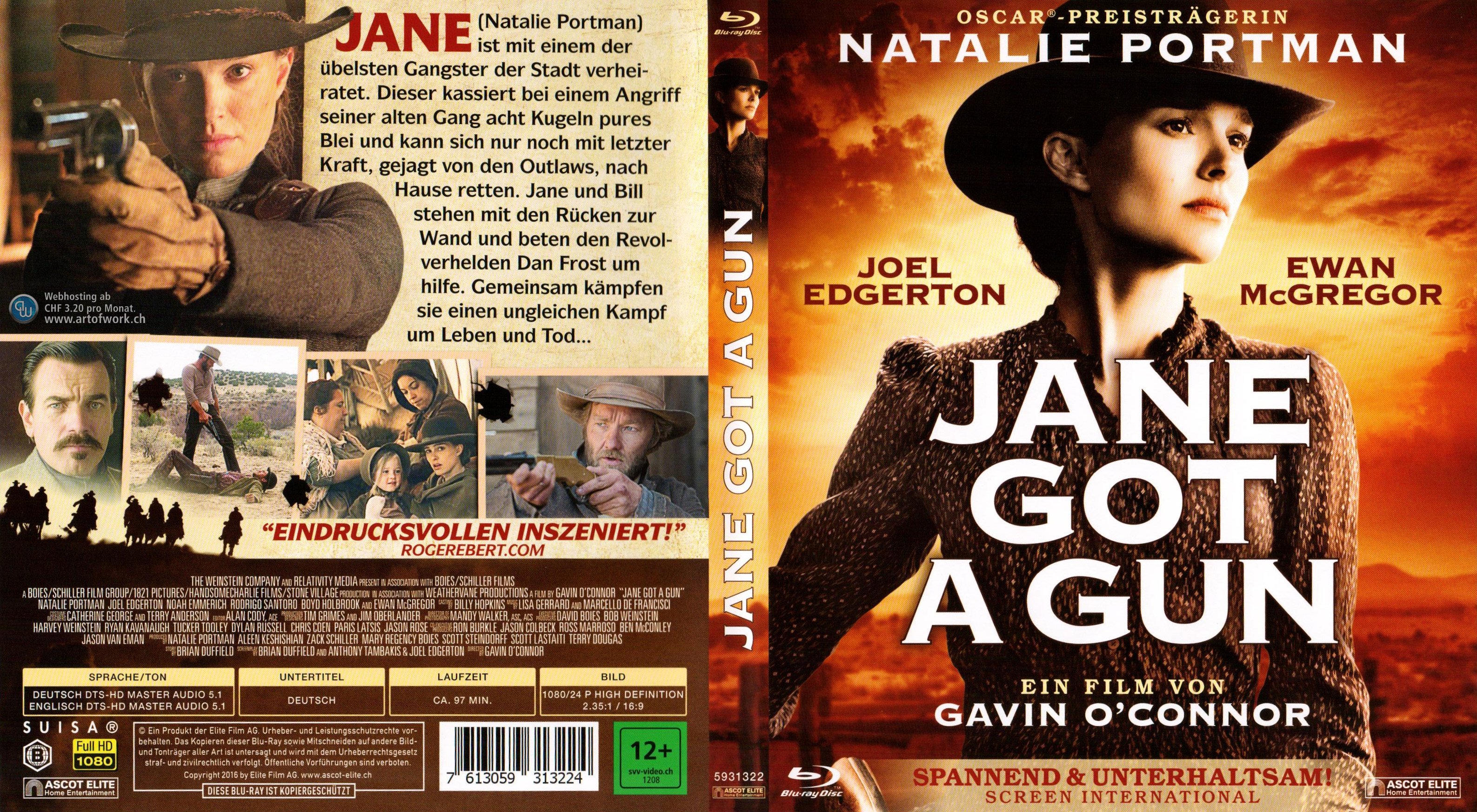 Jane Got A Gun Cover Natalie Portman Ewan McGregor | Blu-Ray Covers ...