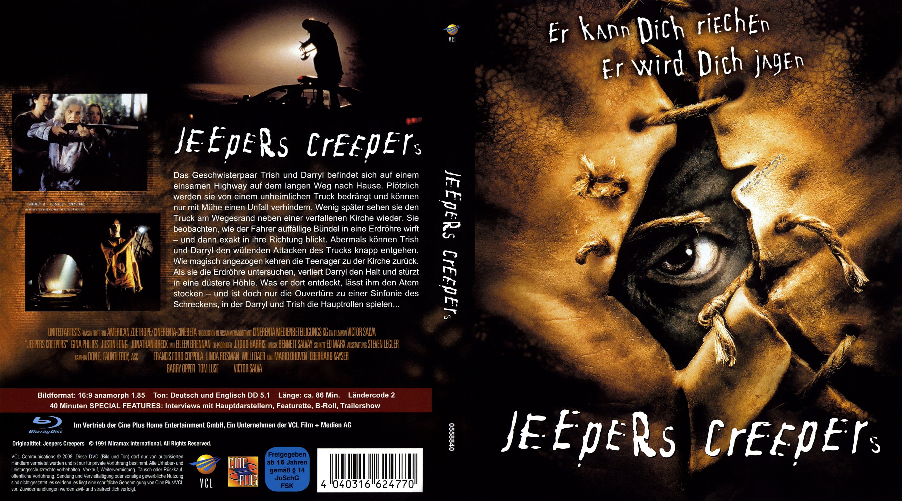 Jeepers Creepers Blu ray | Blu-Ray Covers | Cover Century | Over 1.000. ...