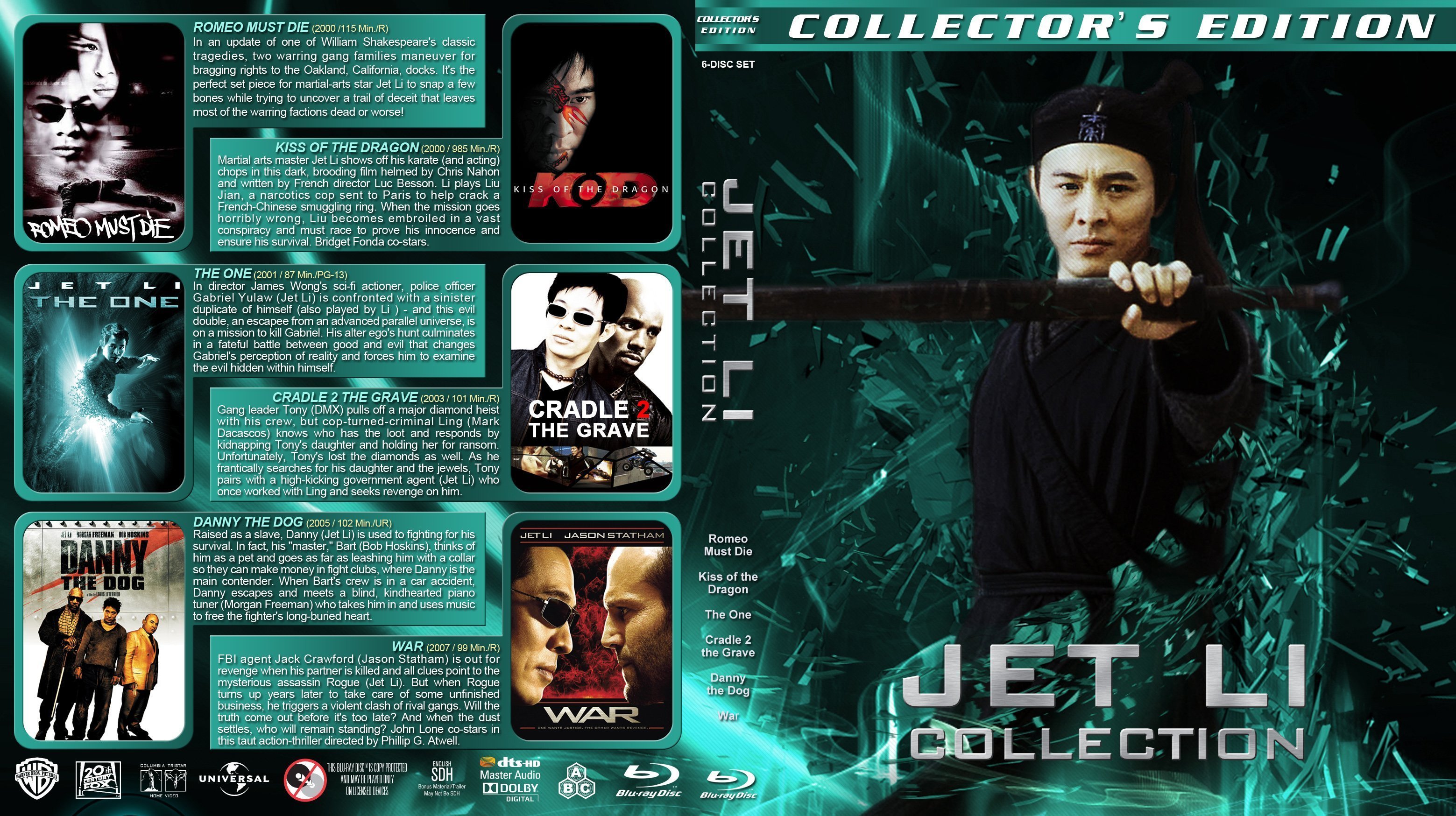 Jet Li Collection 2000 2007 R1 | Blu-Ray Covers | Cover Century | Over ...