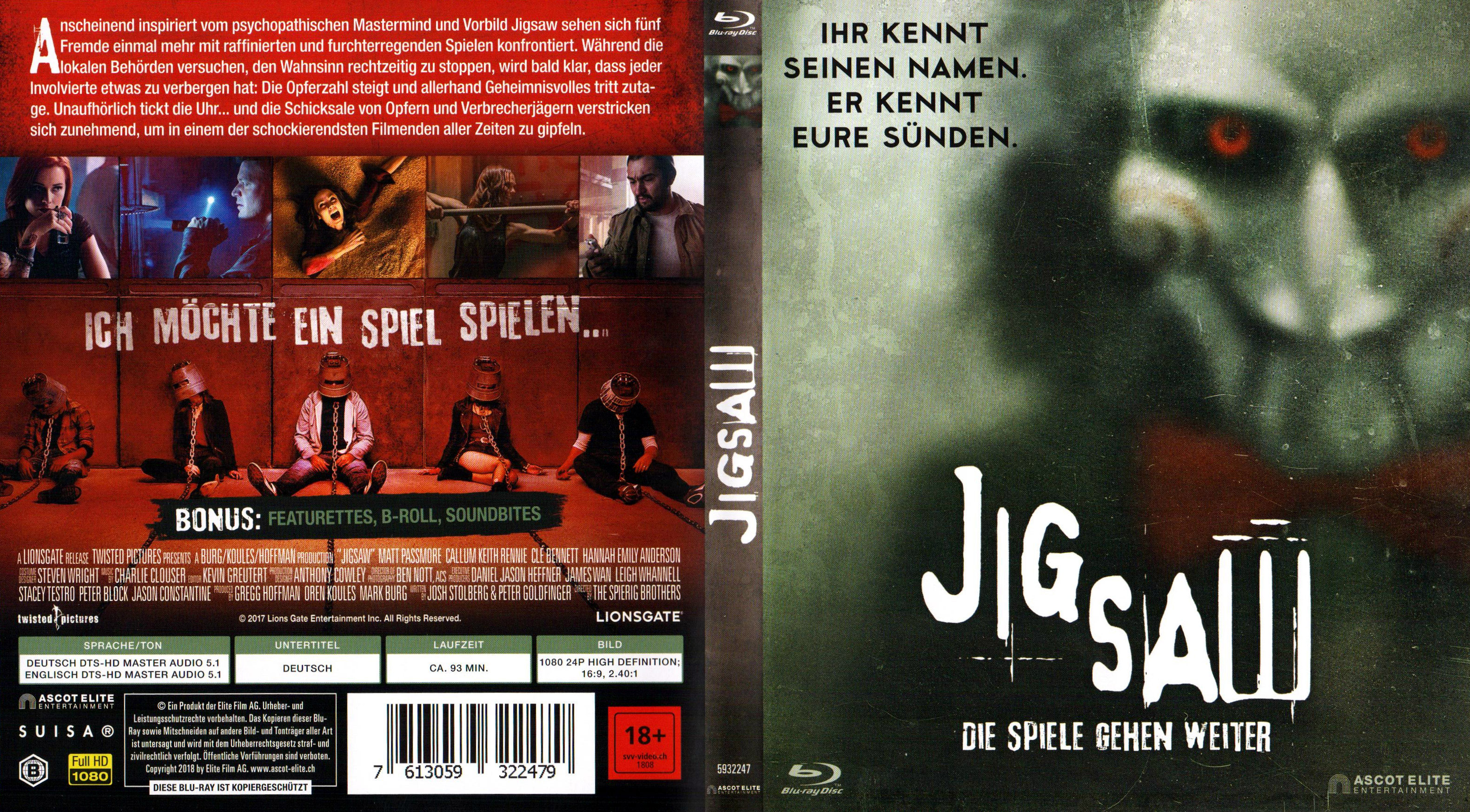Jigsaw Cover Deutsch German Bluray | Blu-Ray Covers | Cover Century ...